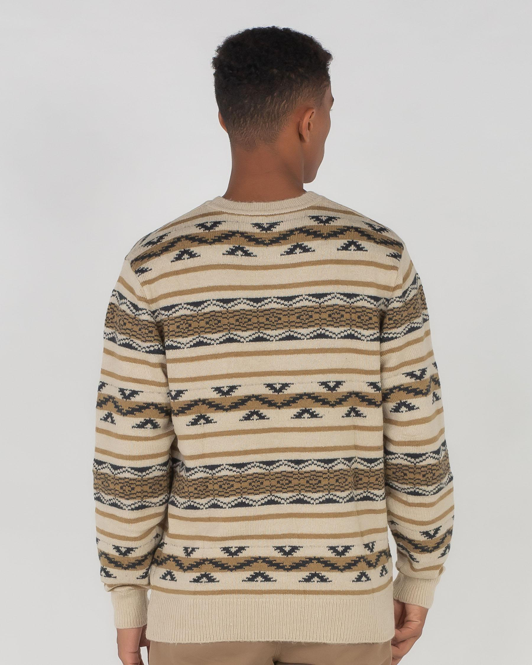Shop Billabong Alamo Sweater Crew Neck Sweatshirt In Chino - Fast ...