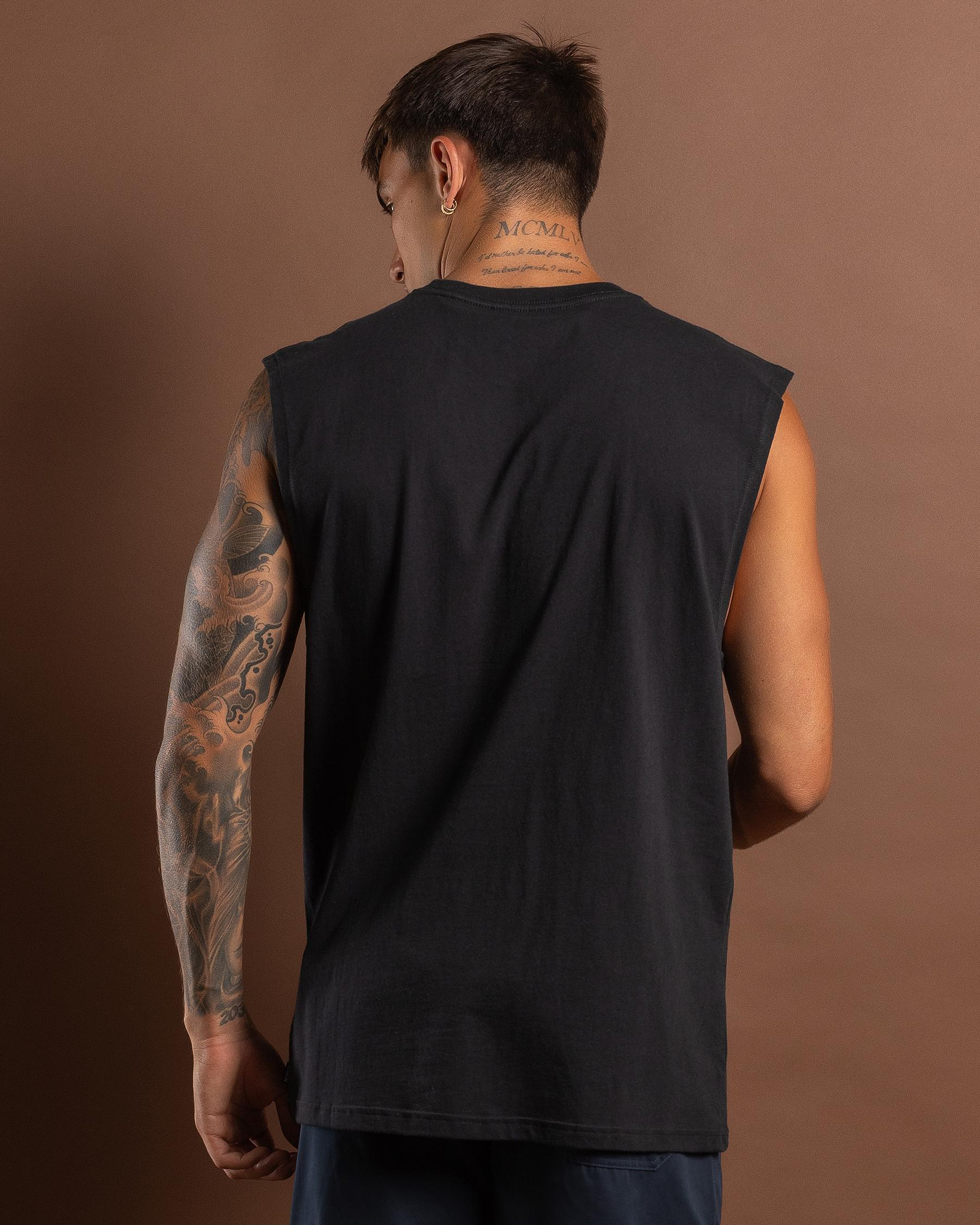 Shop Hurley Organic Freedom Muscle Tank In Black - Fast Shipping & Easy ...
