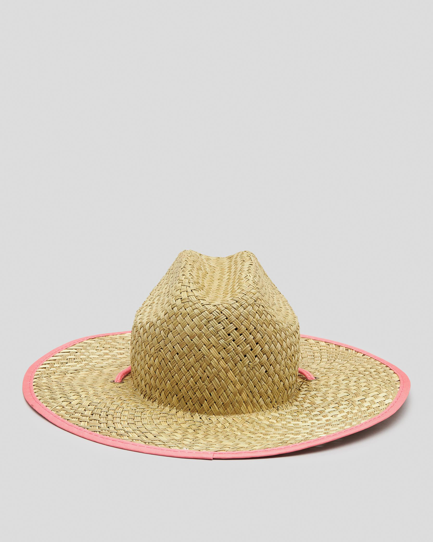 Shop Roxy Girls' Pina To My Colada Panama Hat In Tea Rose - Fast ...