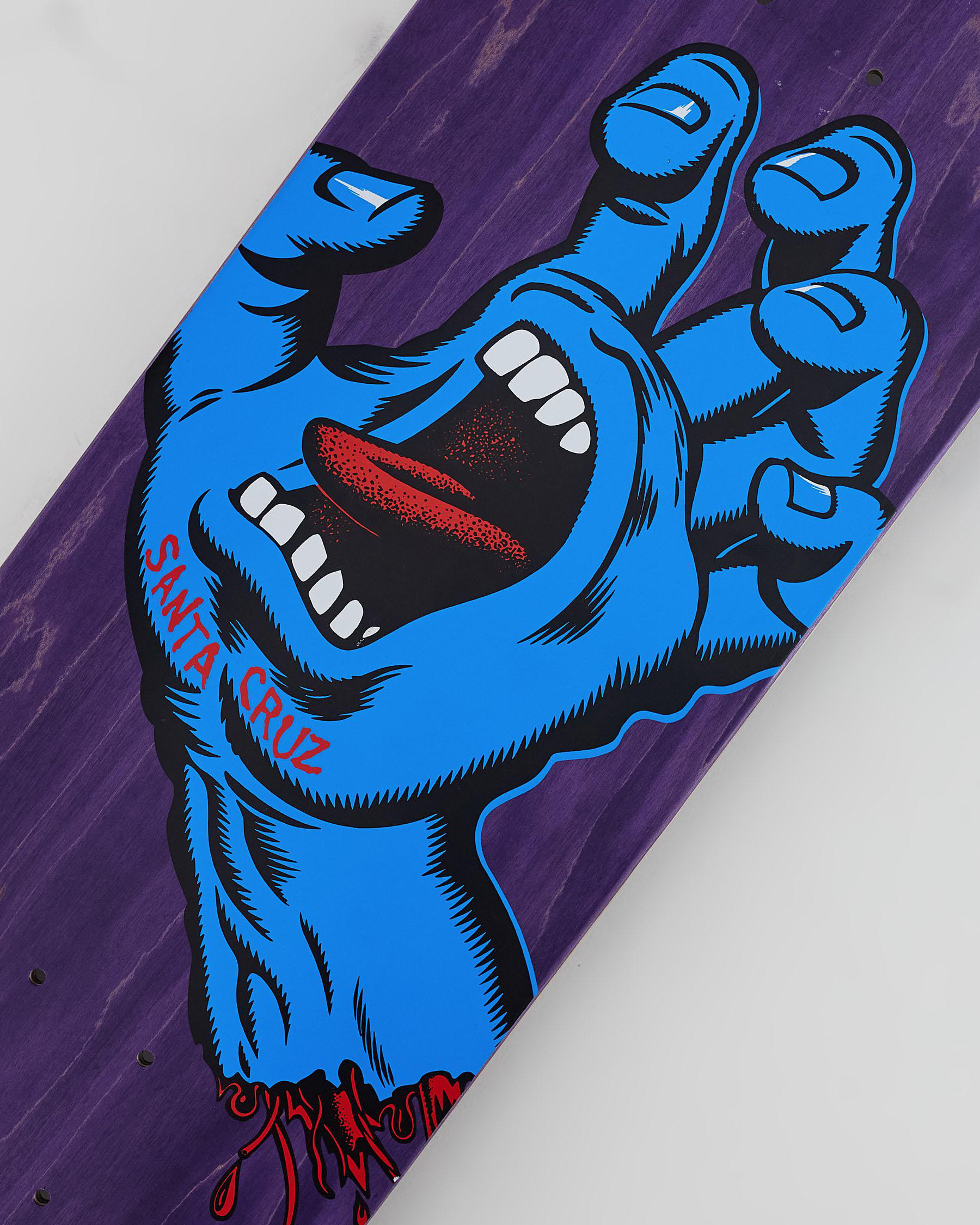 Shop Santa Cruz Screaming Hand 8.375" Skateboard Deck In Assorted ...