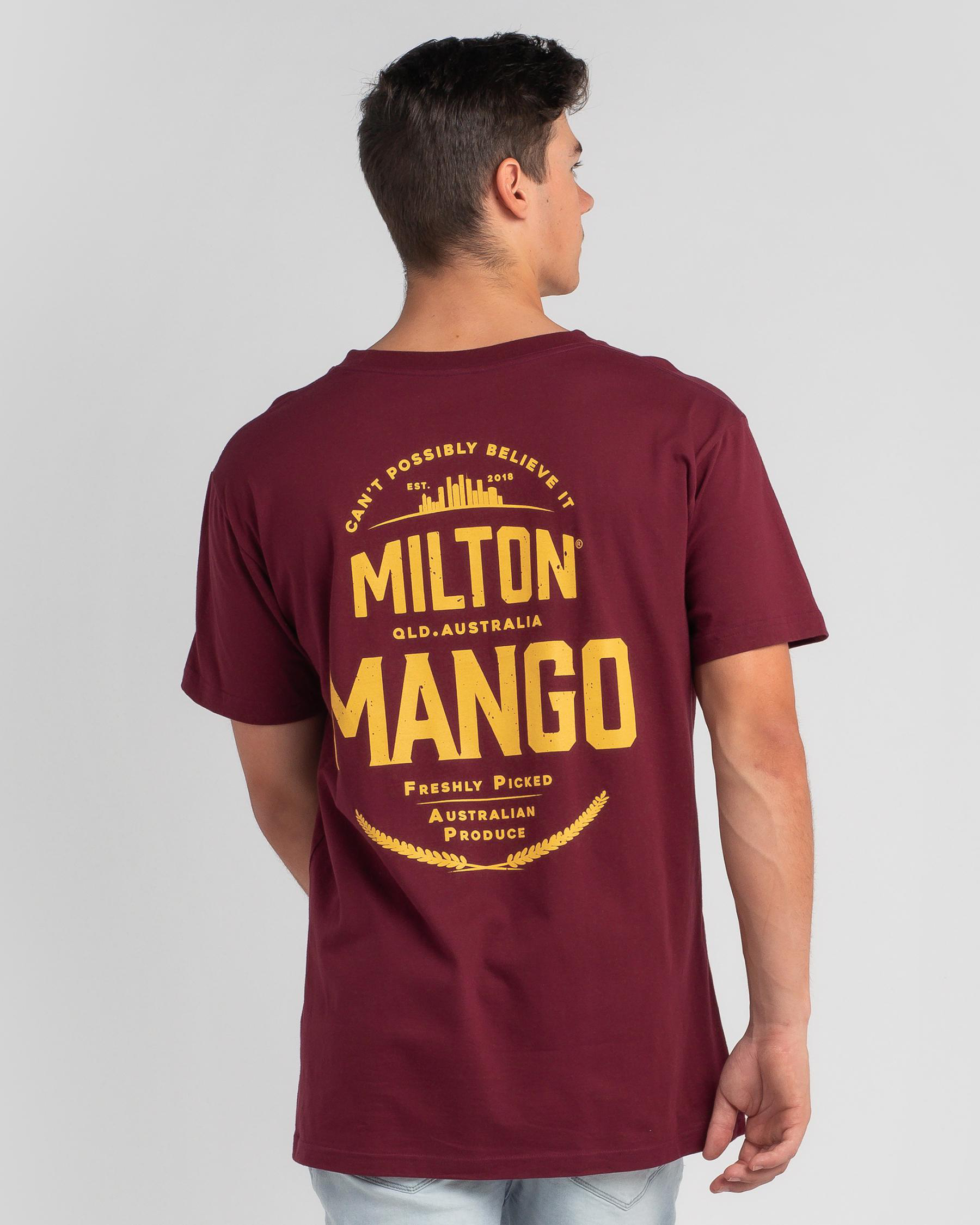 Shop Milton Mango The Paddo T-Shirt In Merlo - Fast Shipping & Easy ...