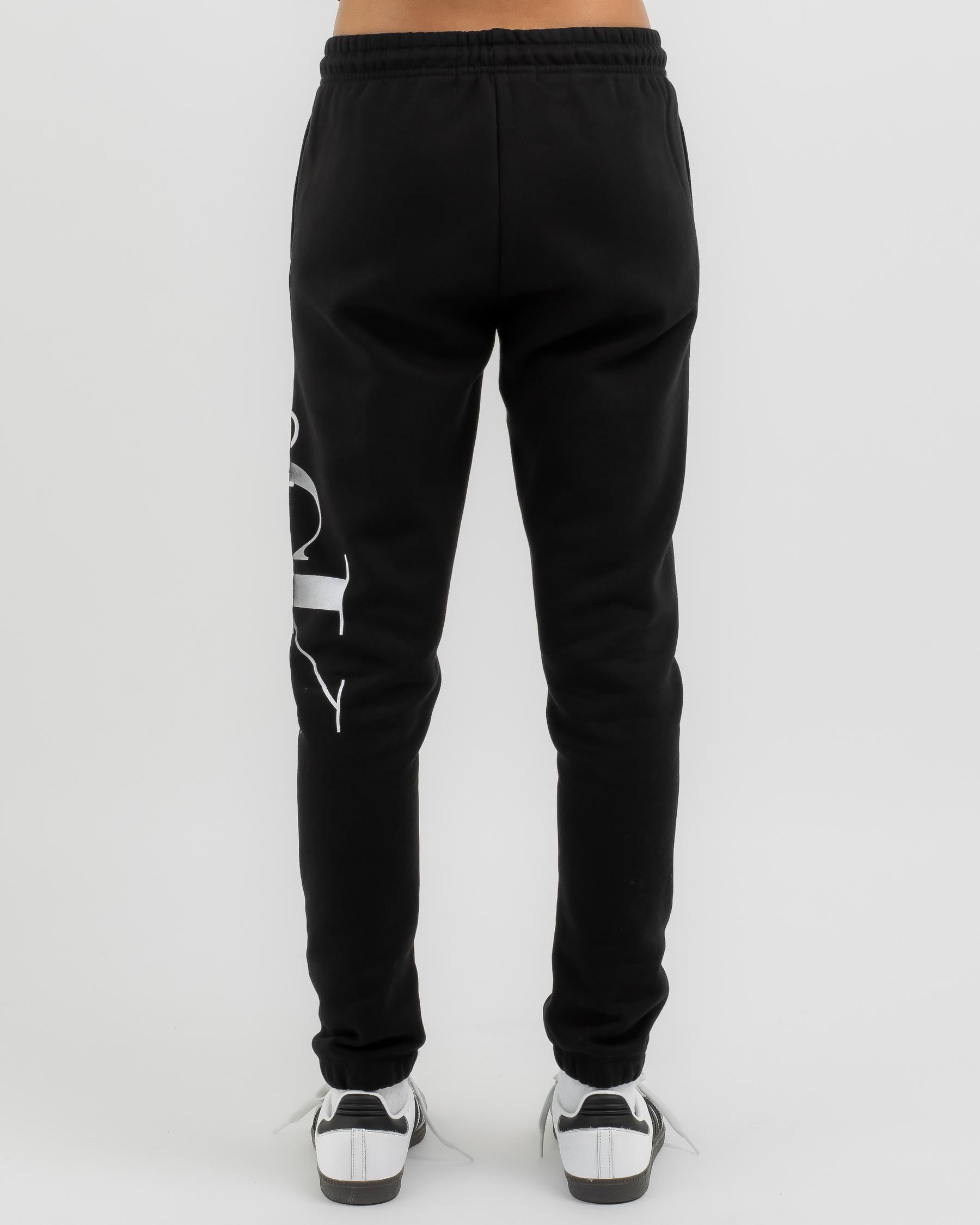 Shop Calvin Klein Gradient Monologo Track Pants In Ck Black - Fast ...
