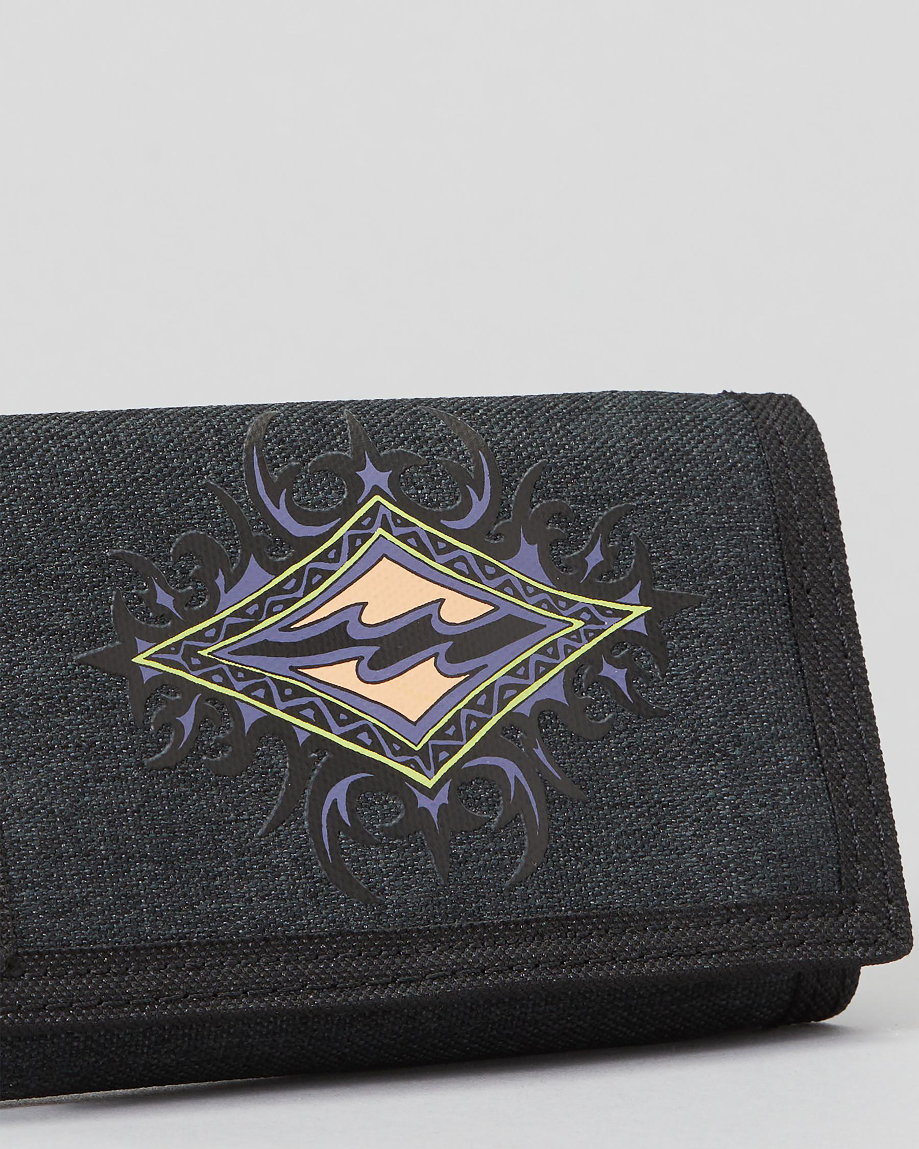 Billabong Atom Tri-Fold Wallet In Dark Char - FREE* Shipping & Easy ...