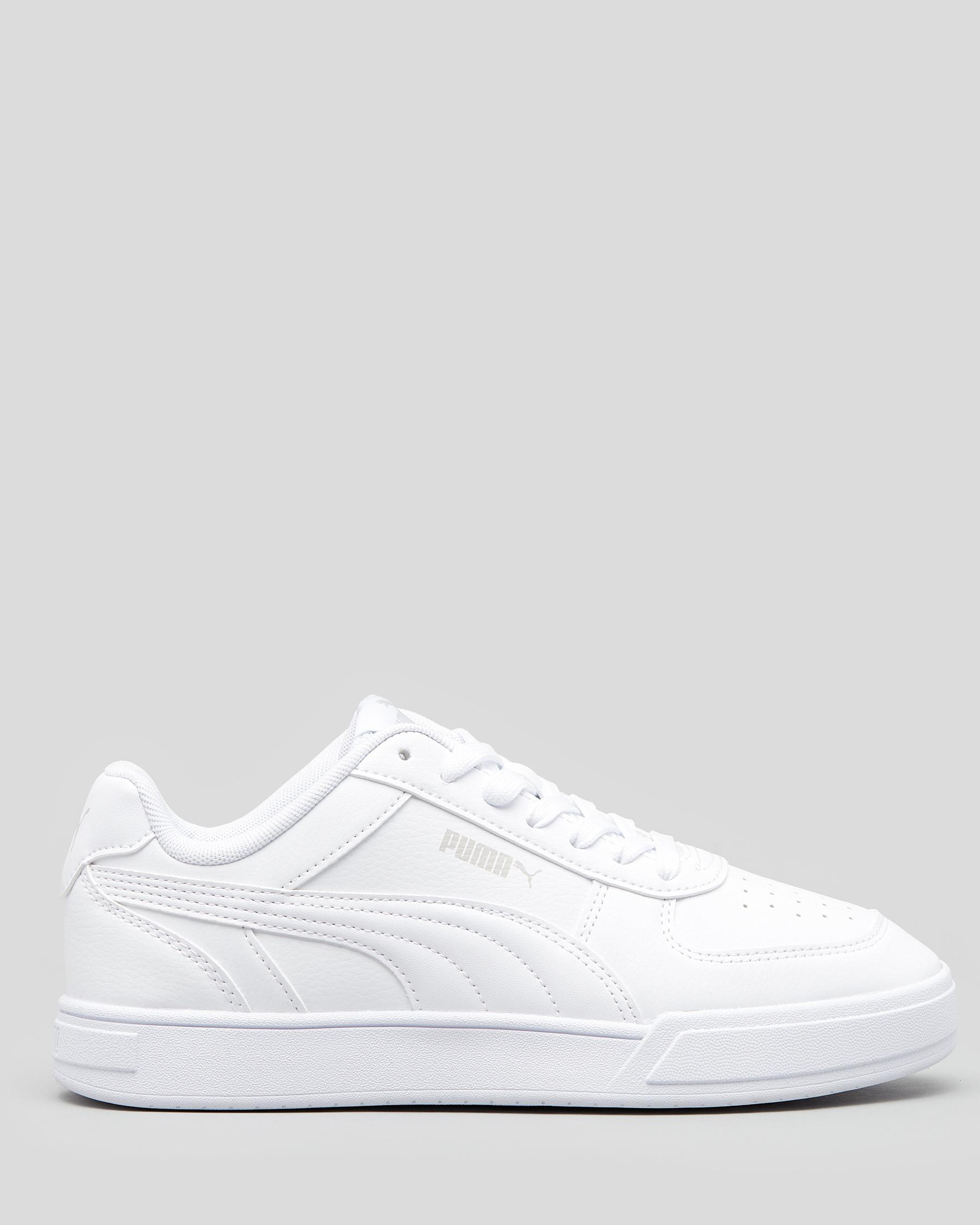 Shop Puma Boys' Caven Jr Shoes In Puma White-puma White - Fast Shipping ...