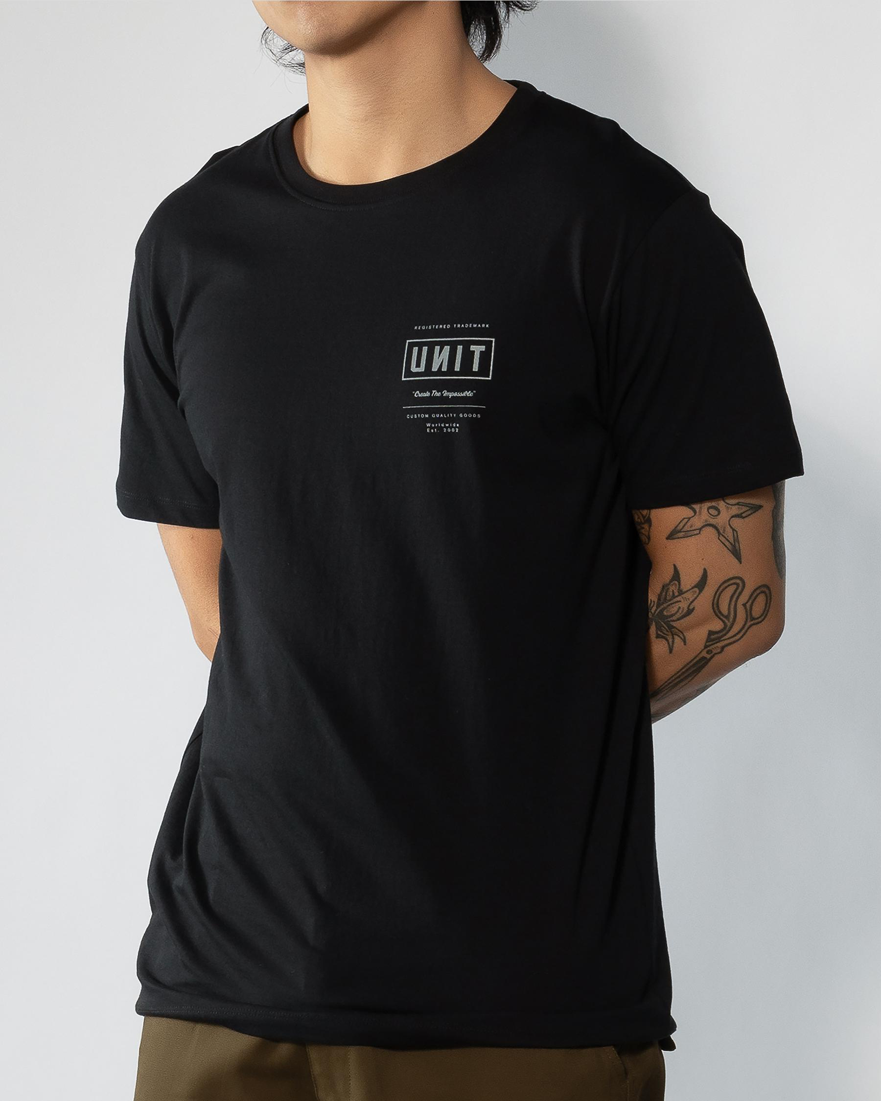 Shop Unit Topic T-Shirt In Black/grey - Fast Shipping & Easy Returns ...