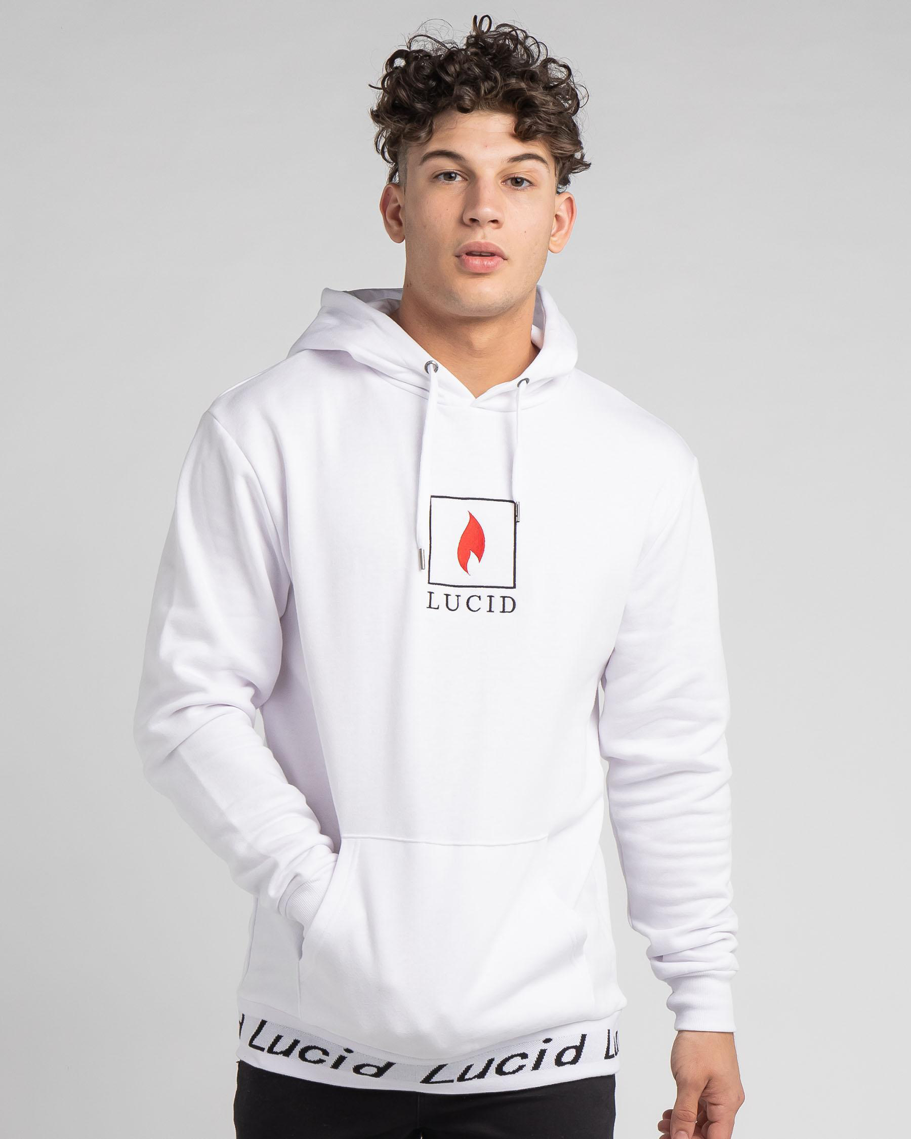 Shop Lucid Flame Hoodie In White - Fast Shipping & Easy Returns - City ...
