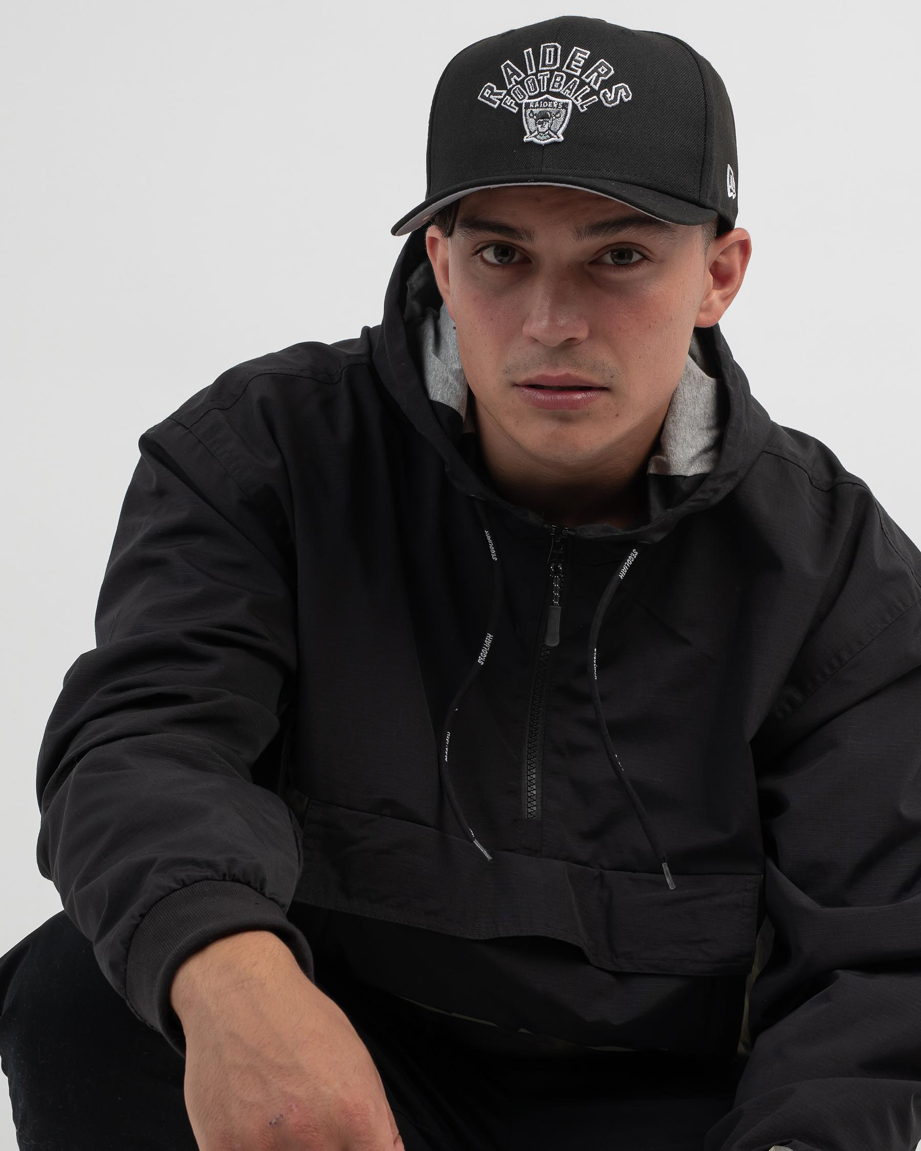 Shop New Era Las Vegas Raiders Team Arch 9FIFTY Cap In Black - Fast ...