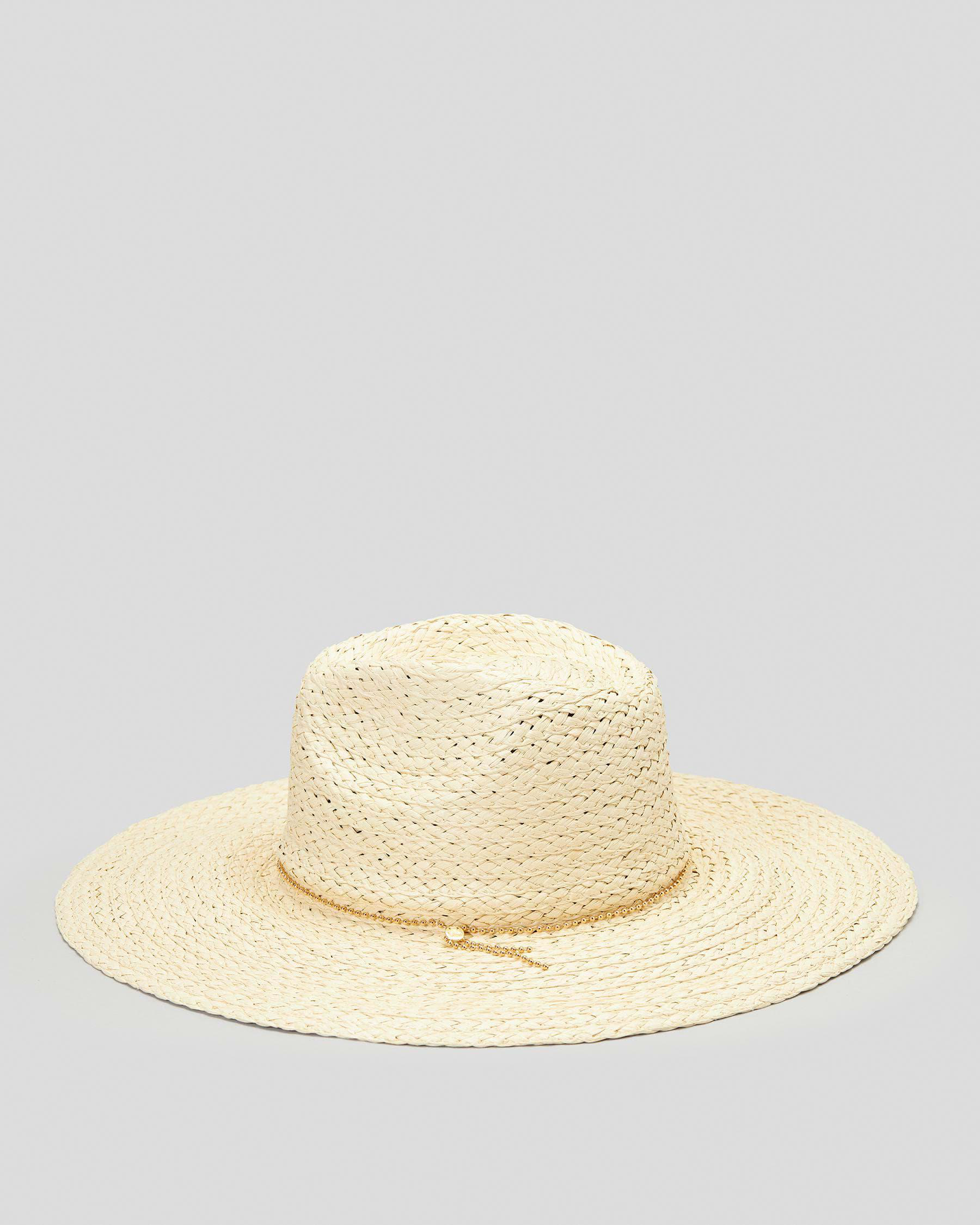 Shop Rusty Tuscany Straw Hat In Natural - Fast Shipping & Easy Returns ...