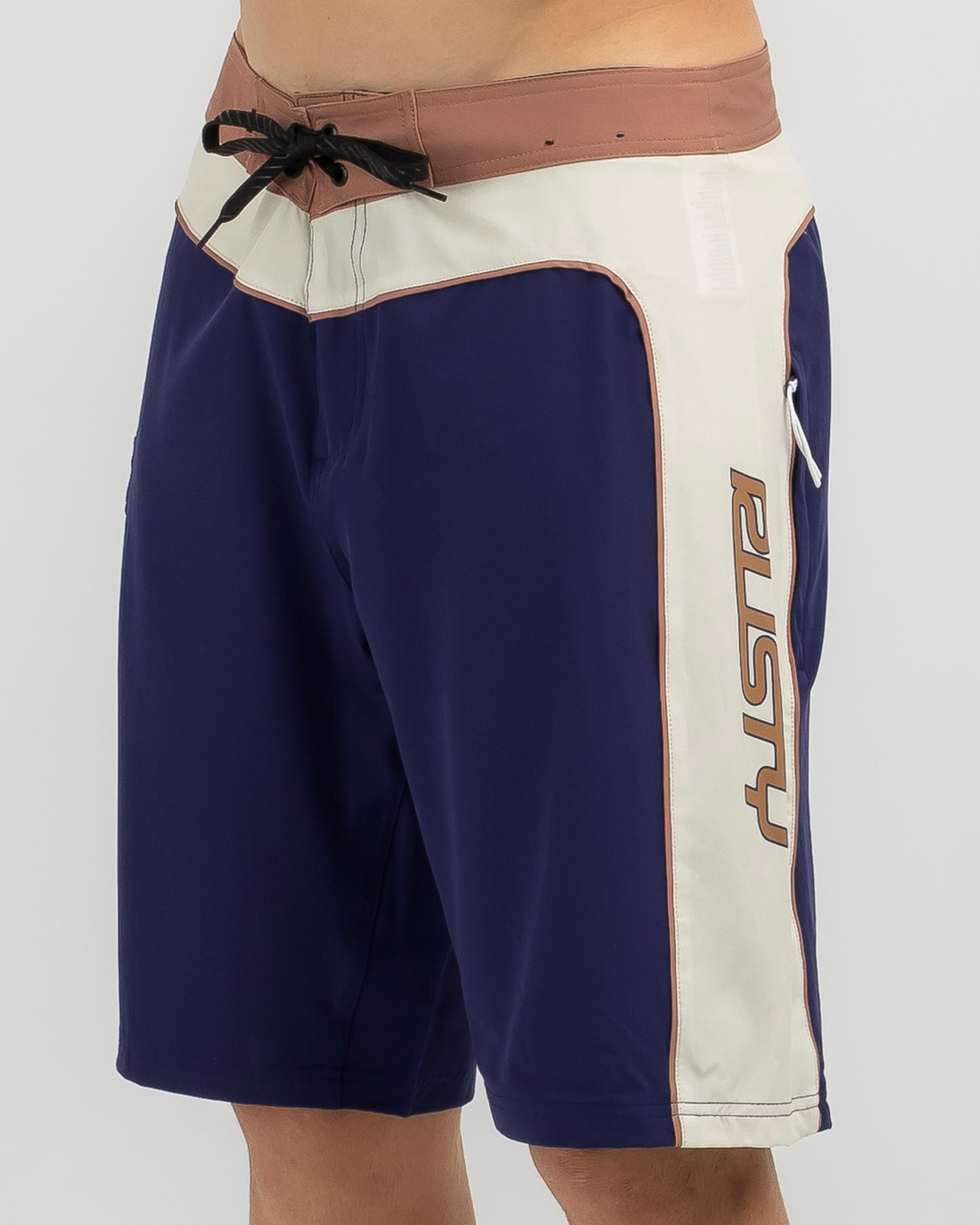 Shop Rusty Burner Board Shorts In Navy Blue - Fast Shipping & Easy ...