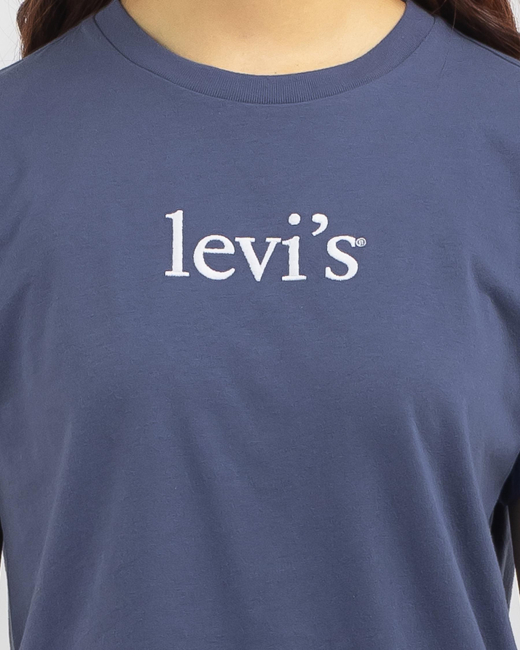 Shop Levi's Graphic Classic T-Shirt In Crown Blue - Fast Shipping ...