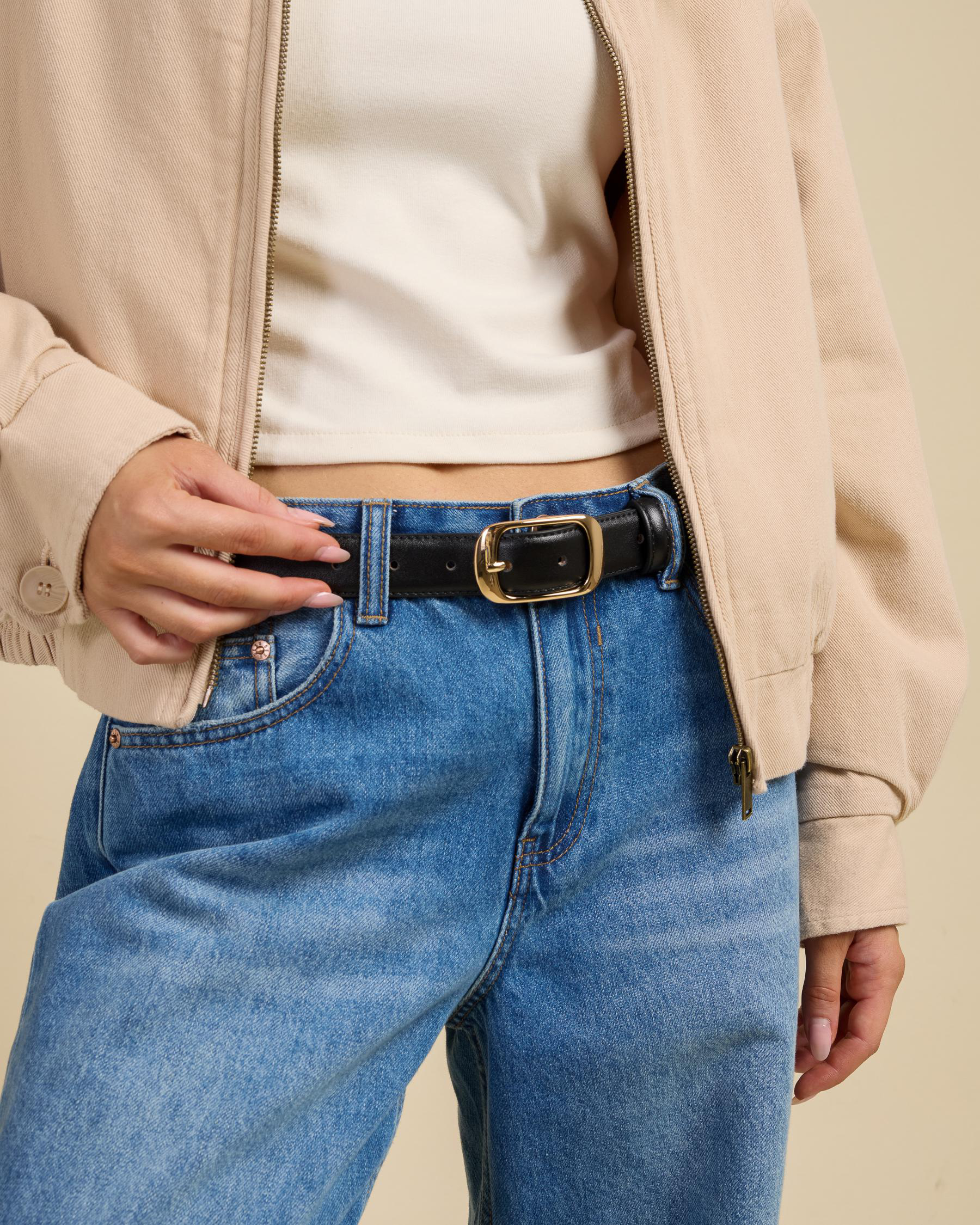 Ava And Ever Liv Belt In Black/gold - FREE* Shipping & Easy Returns ...