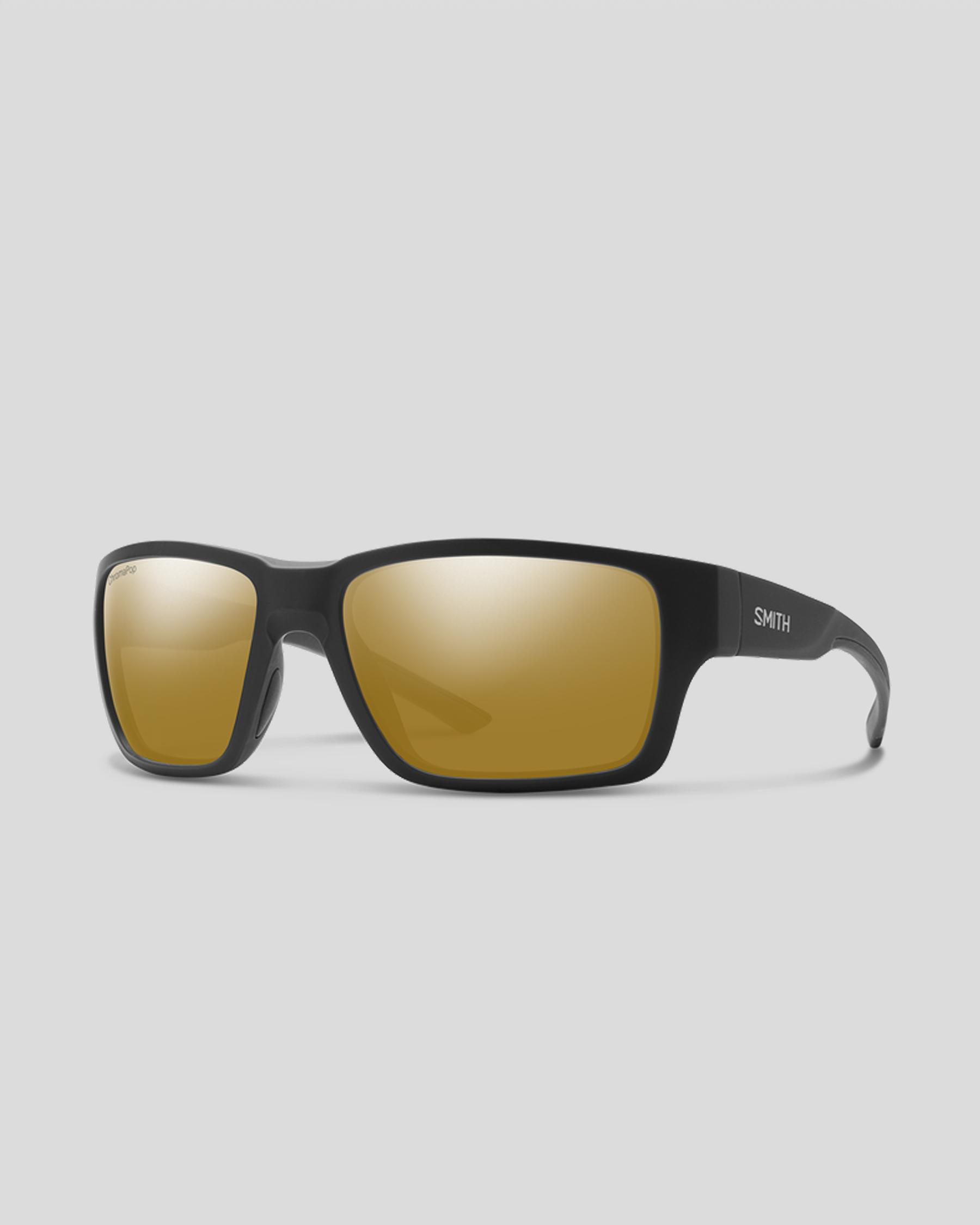 Shop Smith Optics Outback Polarised Sunglasses In Matte Black - Fast ...