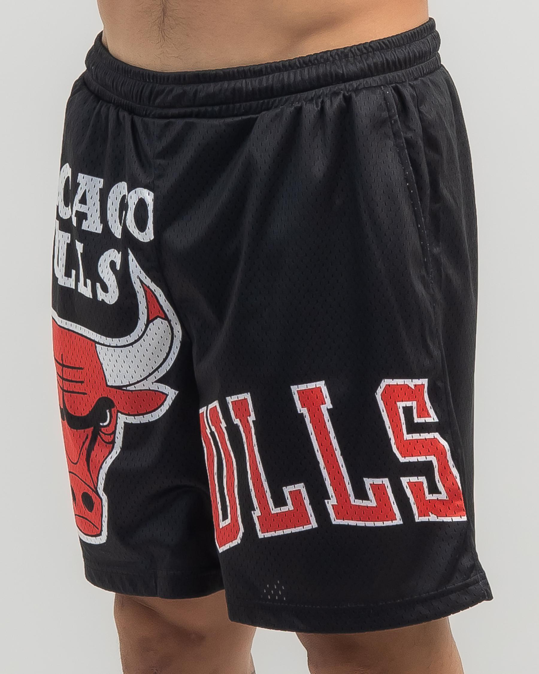 Shop NBA Bulls Quinton Mesh Shorts In Black - Fast Shipping & Easy ...