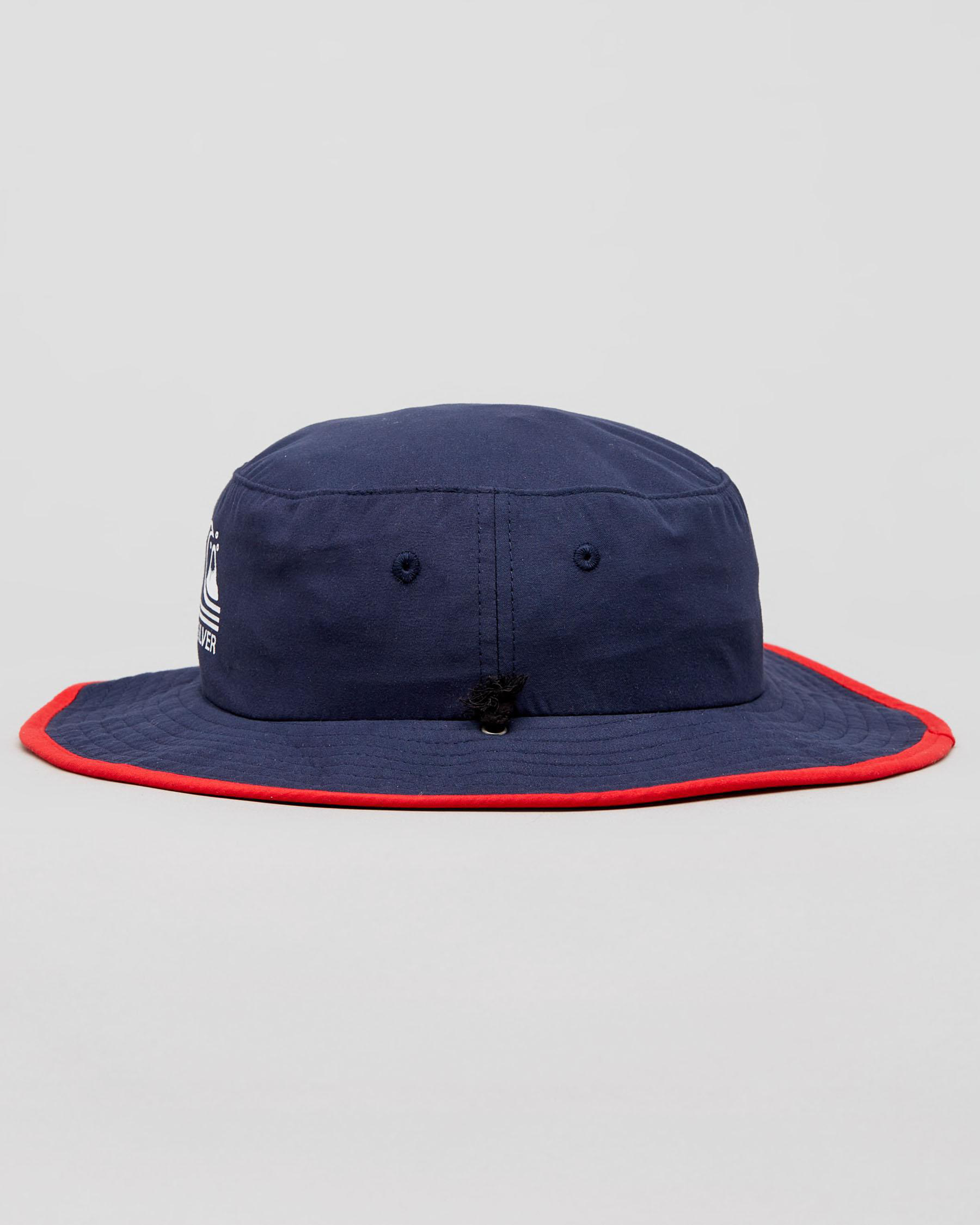 Shop Quiksilver Boys' Yappy Bucket Hat In Navy Blazer - Fast Shipping ...