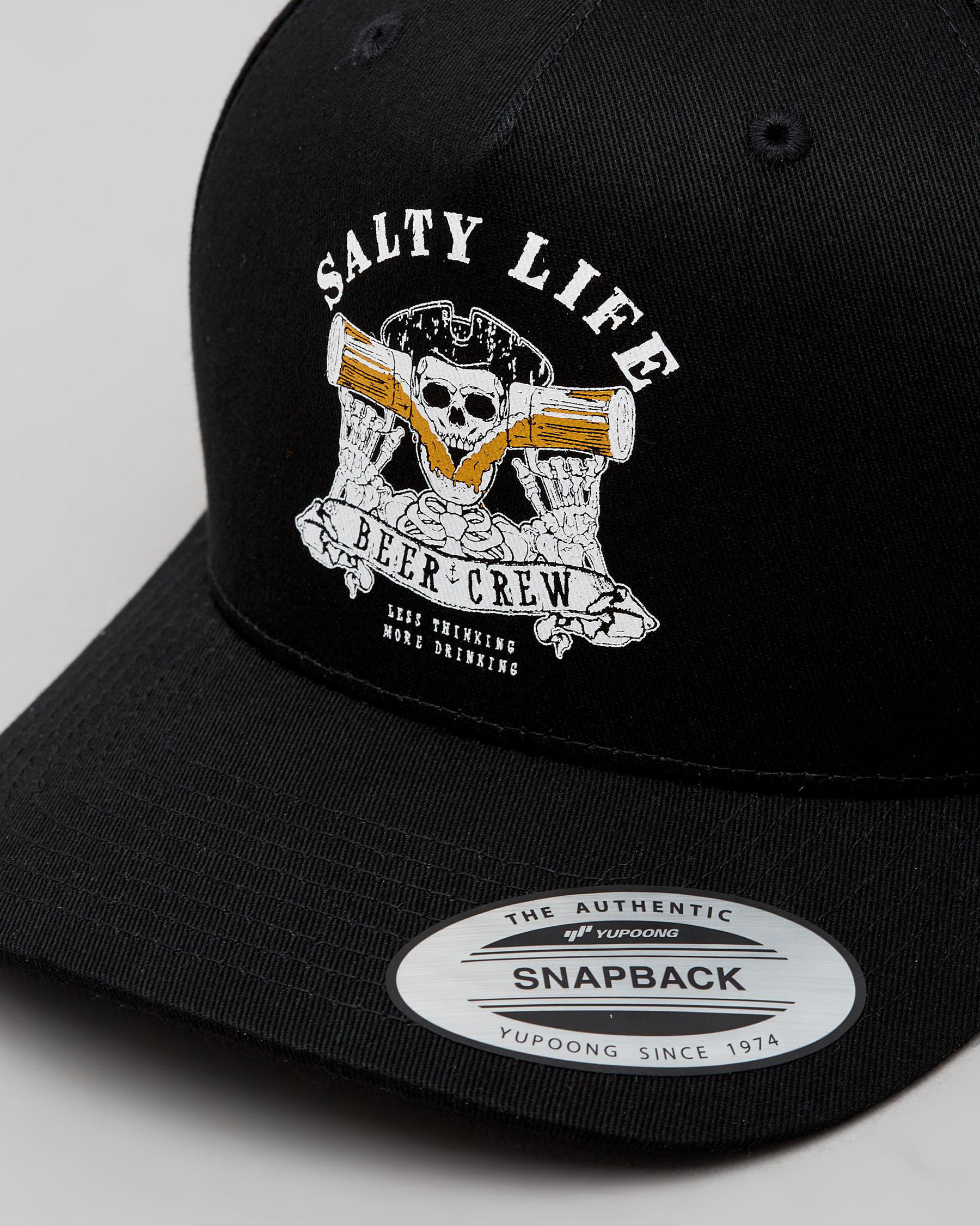 Shop Salty Life Thirst Snapback Cap In Black - Fast Shipping & Easy ...