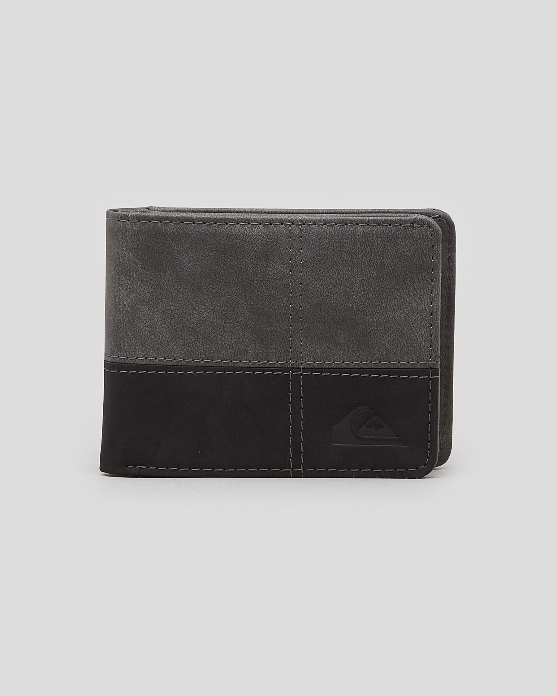 Shop Quiksilver Stay Country Wallet In Black - Fast Shipping & Easy ...