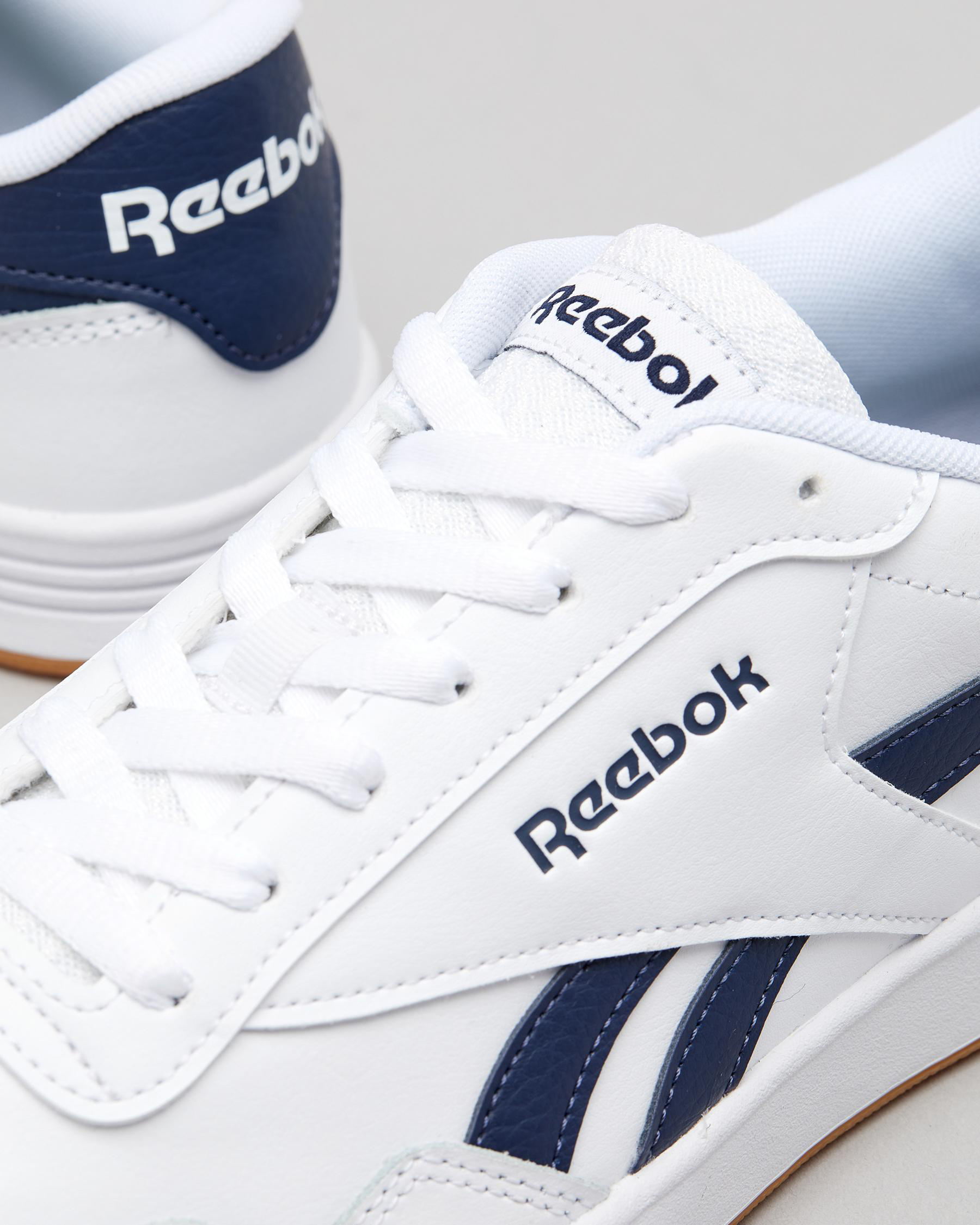 Shop Reebok Royal Tech T Shoes In White/collegiate Navy/gum - Fast ...