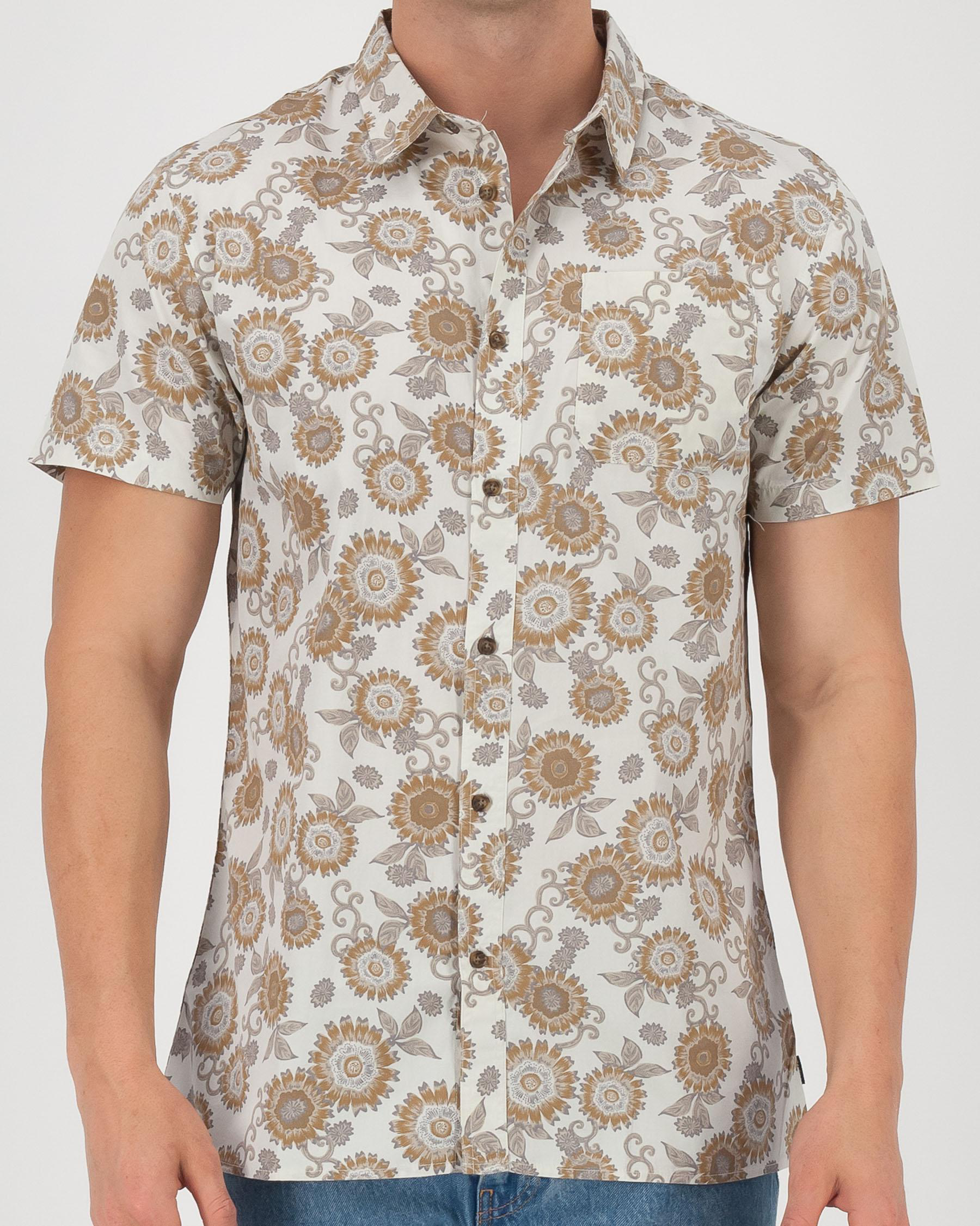 Shop O'Neill Sheldon Woven Shirt In Bone - Fast Shipping & Easy Returns ...