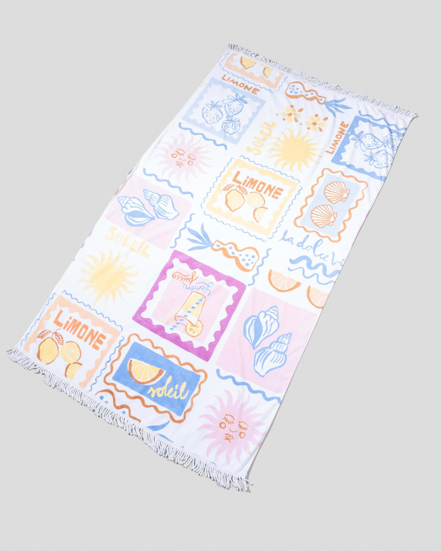 Topanga La Dolce Vita Rectangle Towel In Multi - FREE* Shipping & Easy ...