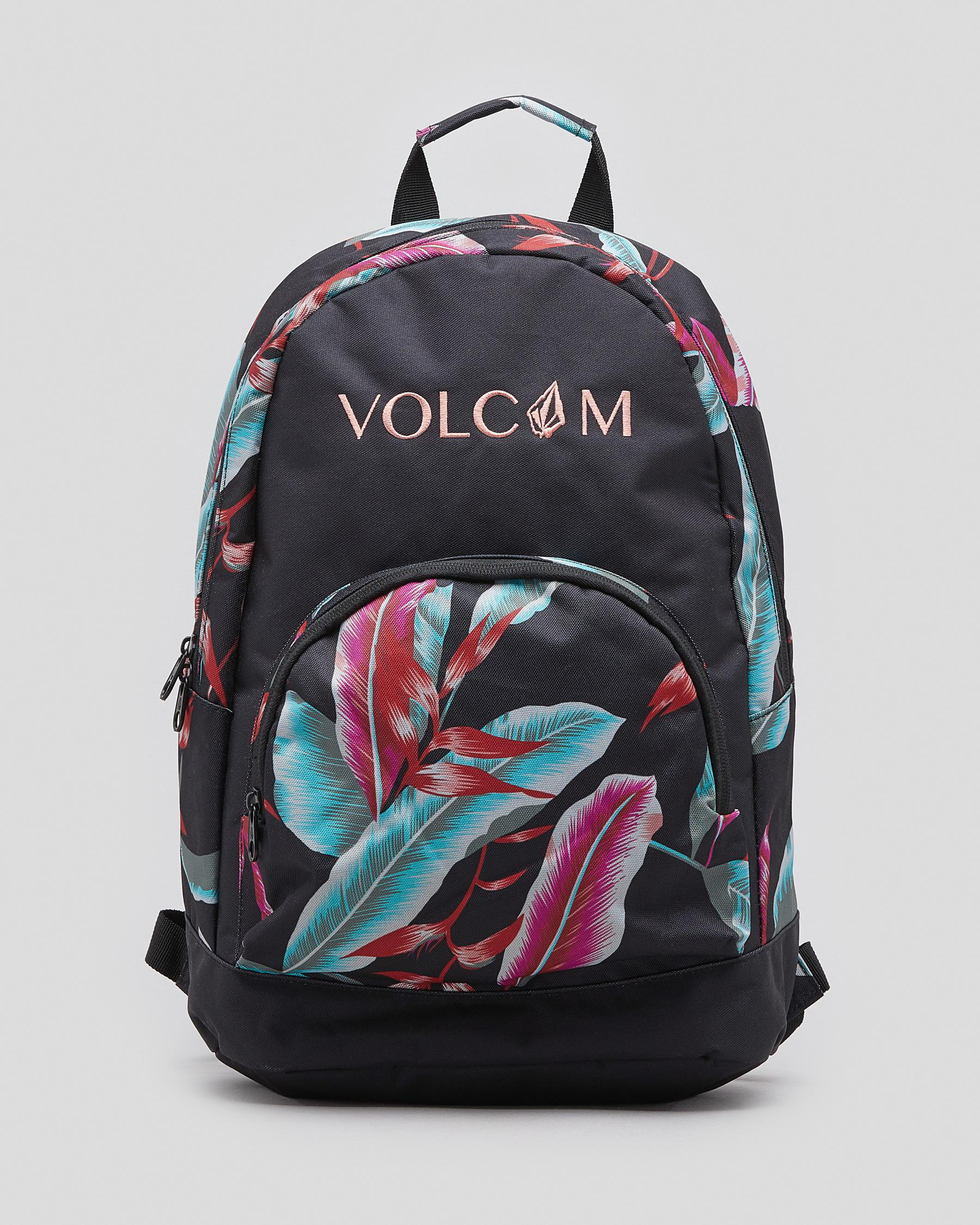 Shop Volcom Patch Attack Retreat Backpack In Black Combo - Fast ...