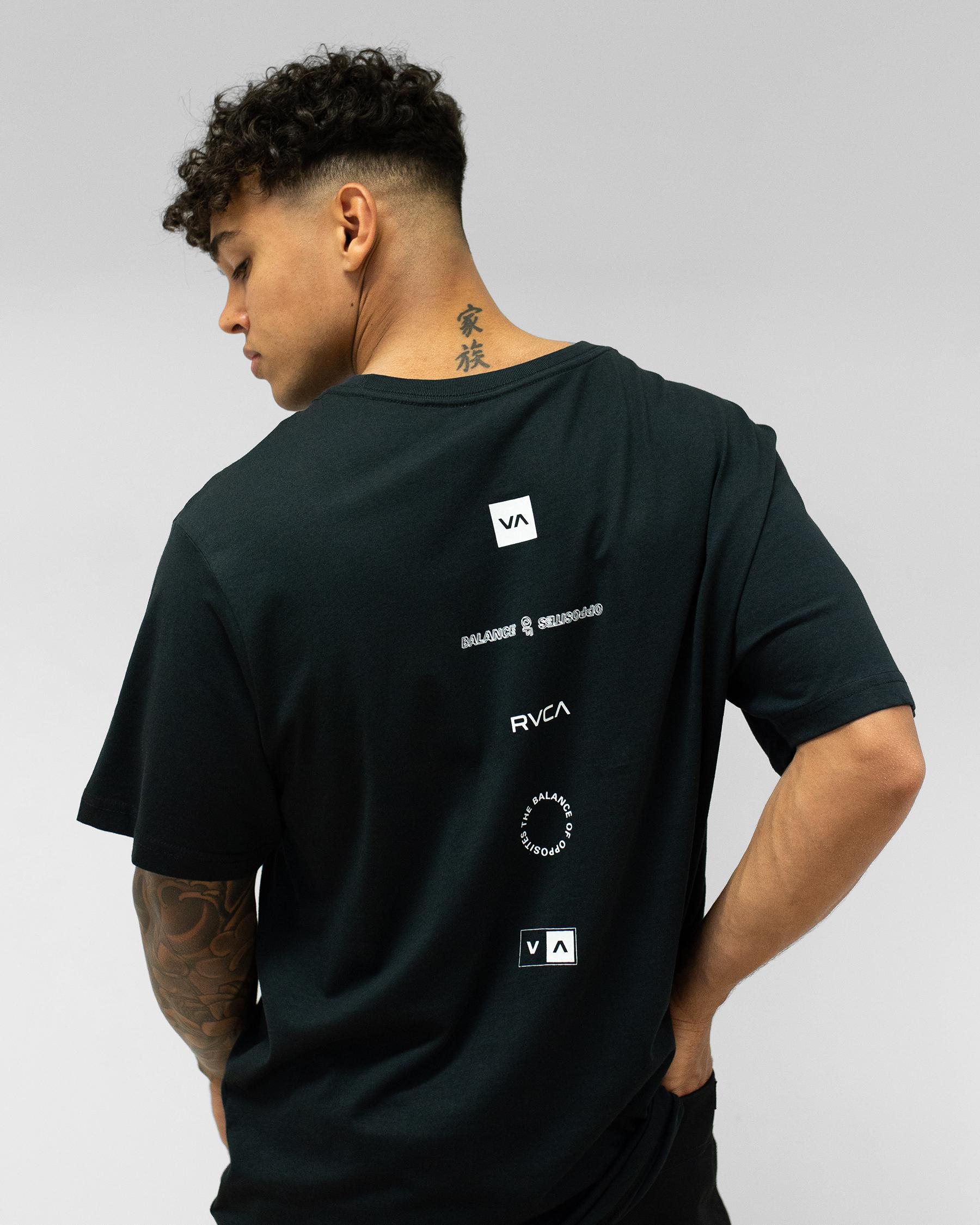 Shop RVCA Upside T-Shirt In Black - Fast Shipping & Easy Returns - City ...