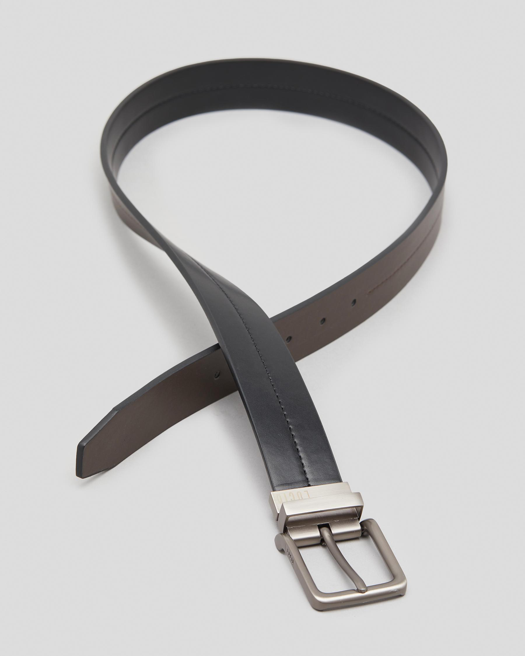 Shop Lucid Single Stitch Reversible Belt In Multi - Fast Shipping ...