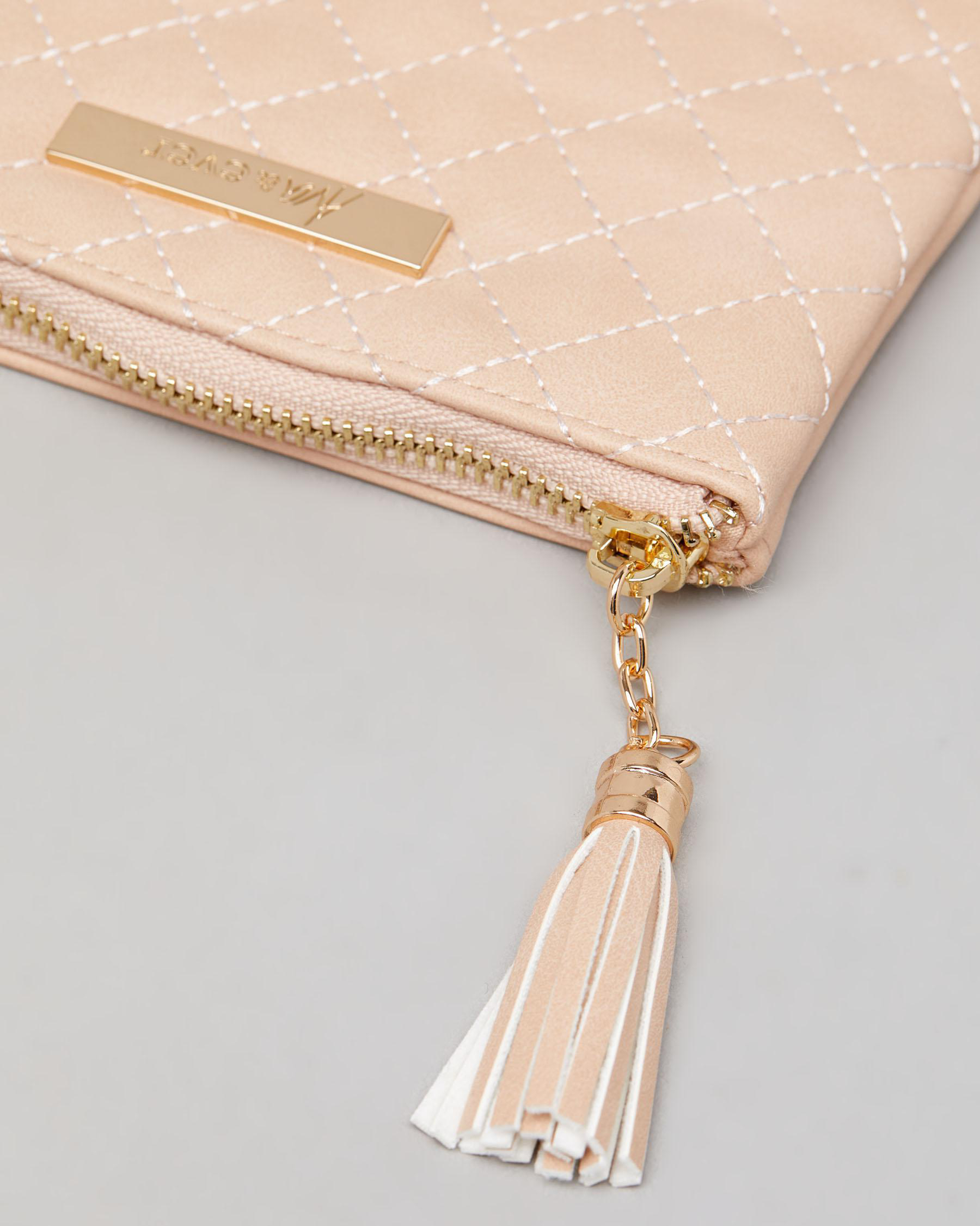 Shop Ava And Ever Quinn Coin Purse In Light Blush/gold - Fast Shipping ...