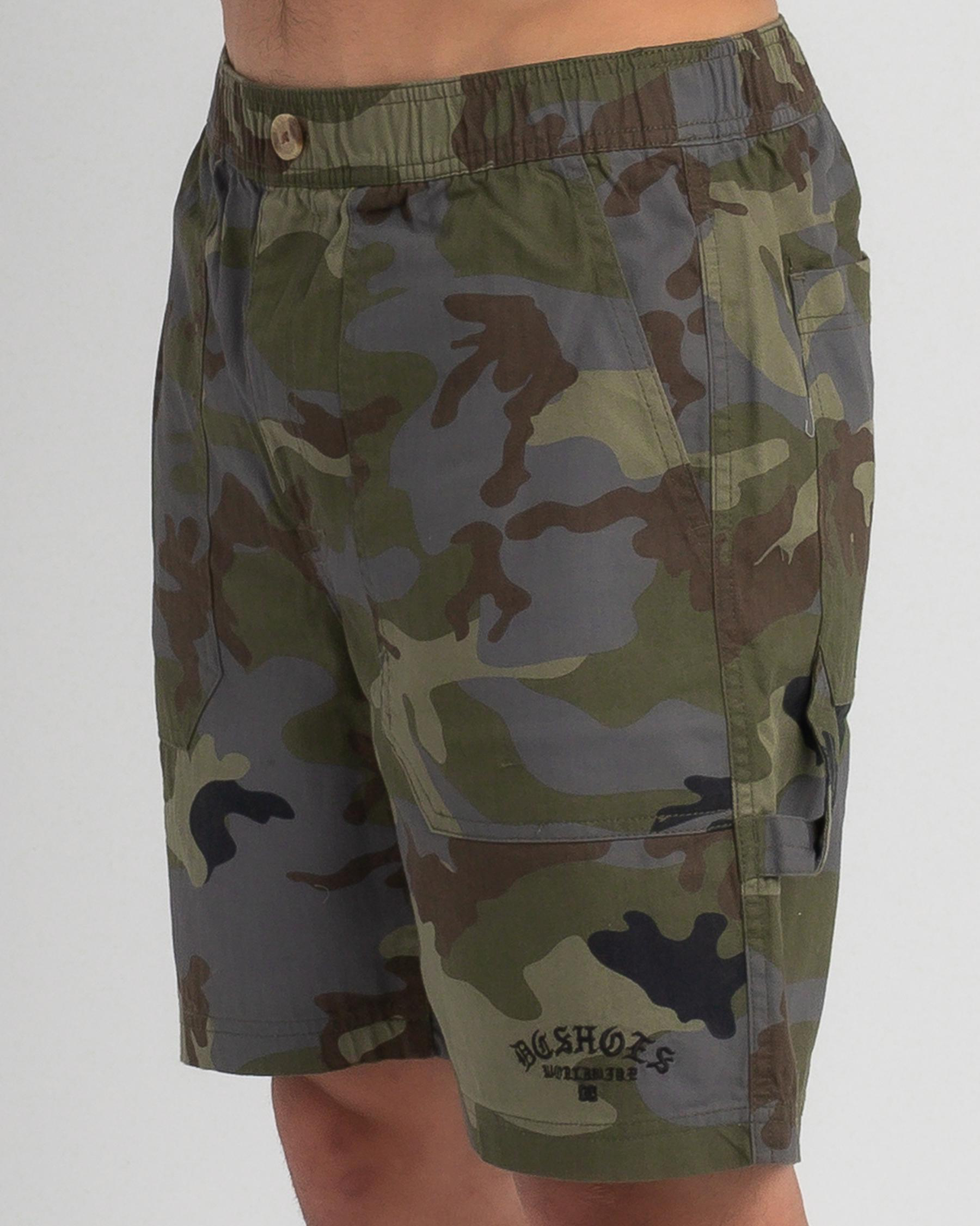 Shop DC Shoes Mechanic Shorts In Woodland Camo Castlerock - Fast ...