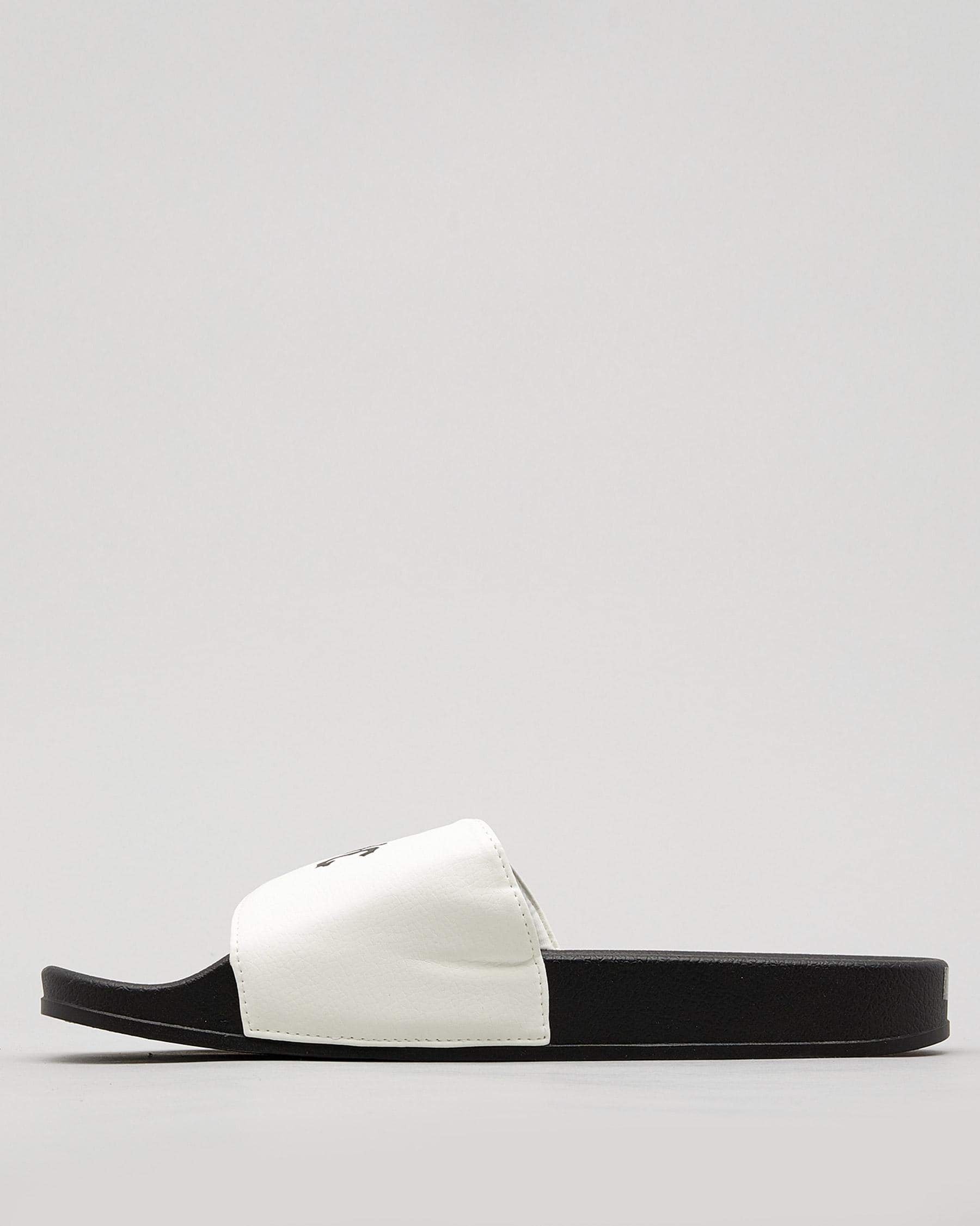 Shop Billabong Pool Slides In Black/white - Fast Shipping & Easy ...