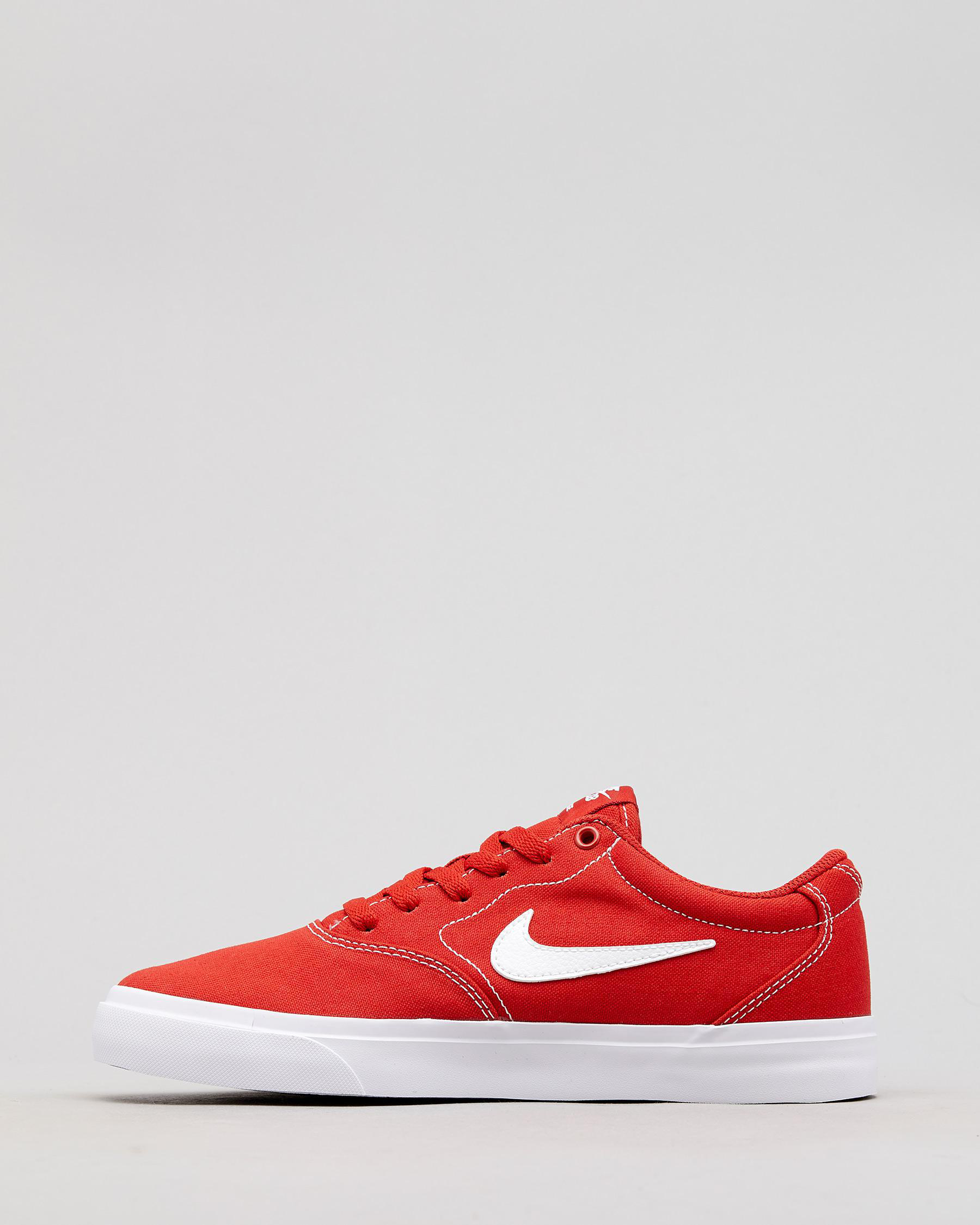 Shop Nike Womens SB Charge Shoes In Red/white - Fast Shipping & Easy ...