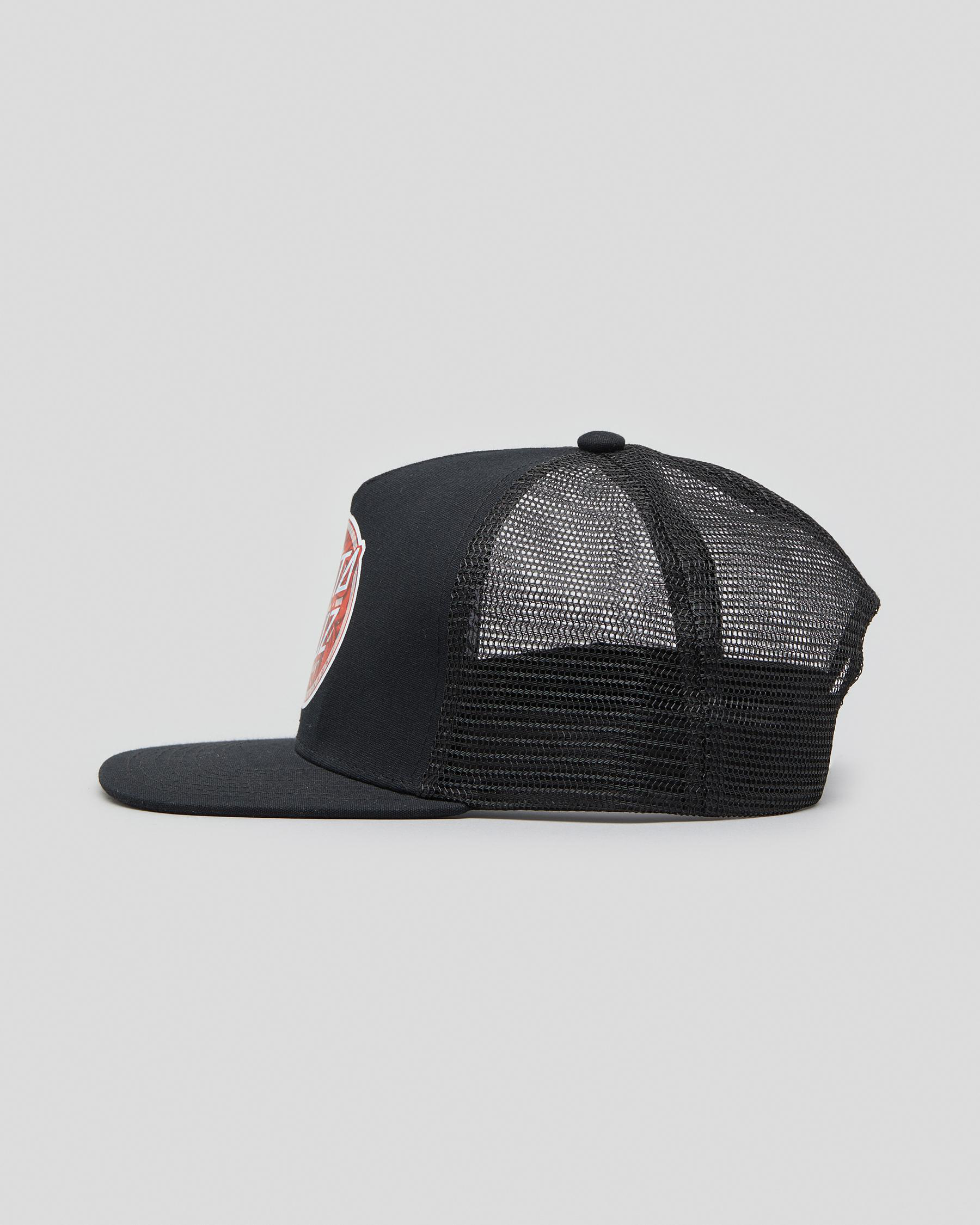 Shop Santa Cruz Decoder Roskopp Trucker Cap In Black - Fast Shipping ...