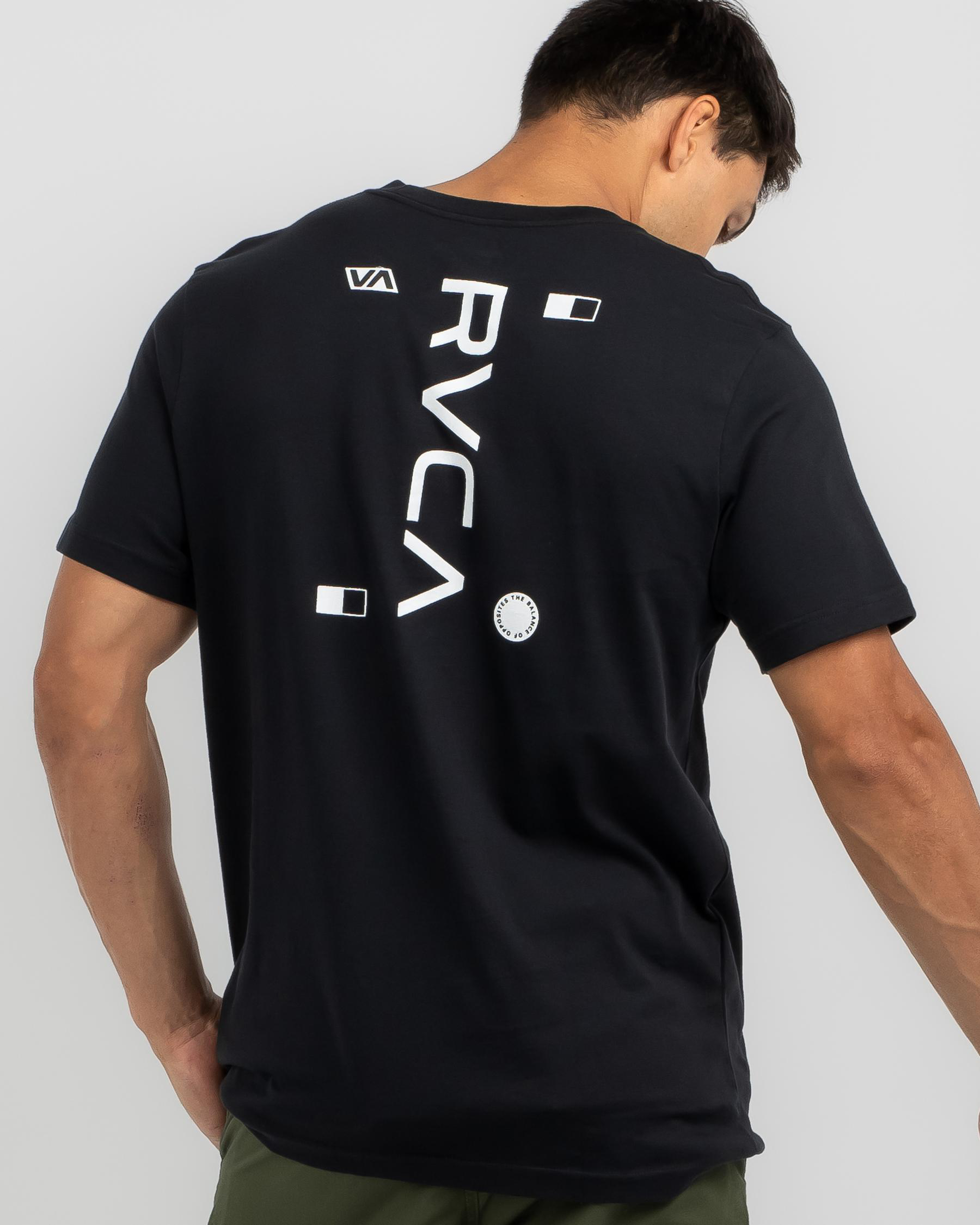 Shop RVCA Upstanding T-Shirt In Black - Fast Shipping & Easy Returns ...