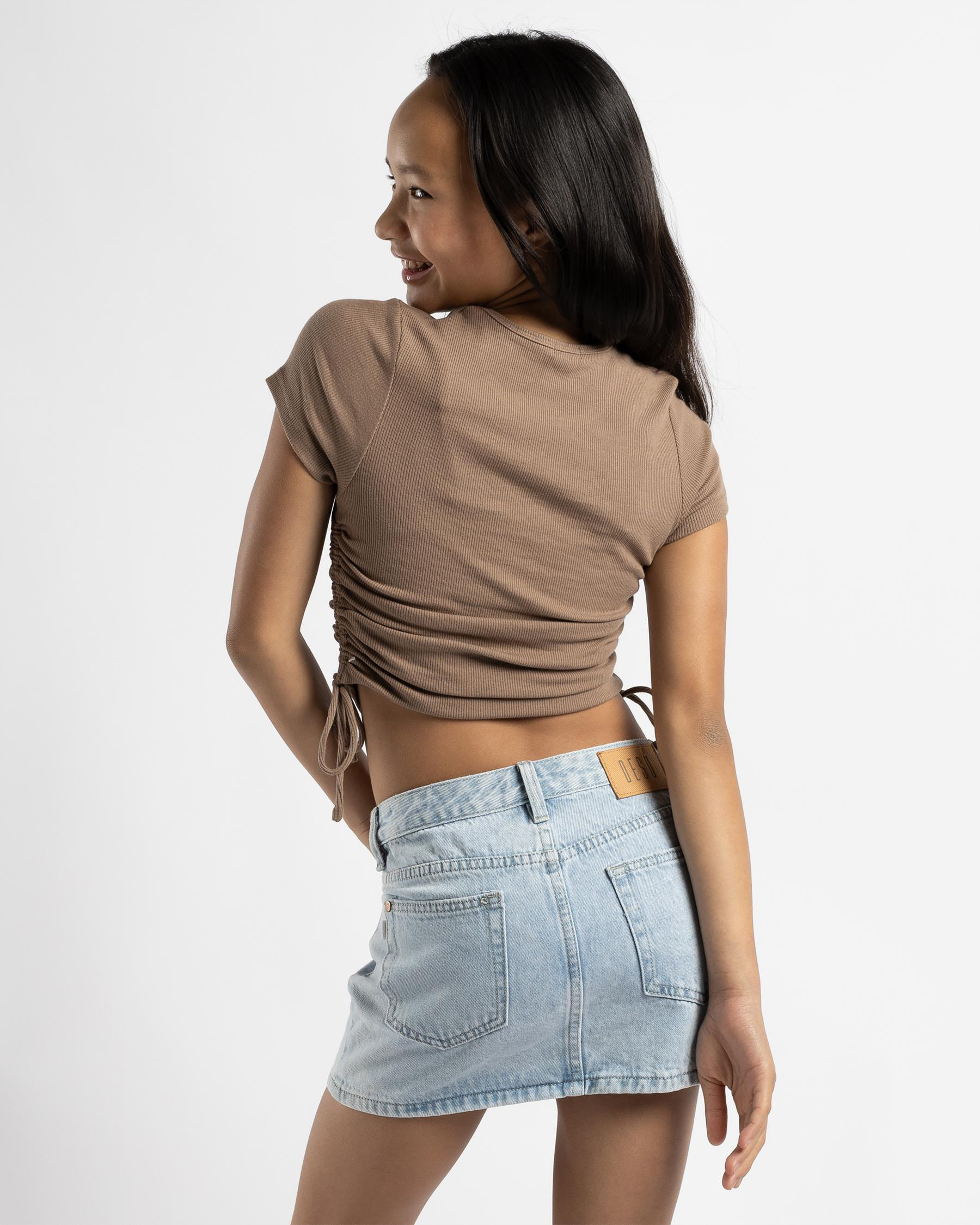 Shop Ava And Ever Girls' Kenny Top In Taupe - Fast Shipping & Easy ...