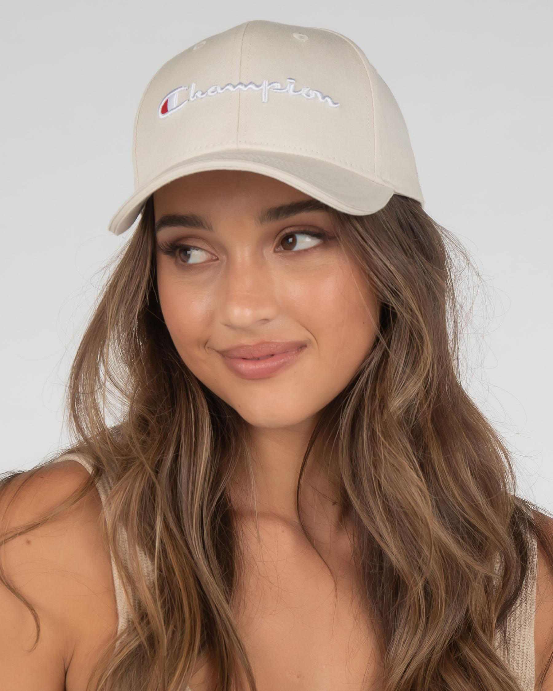 Shop Champion Logo Cap In Still Beige - Fast Shipping & Easy Returns ...