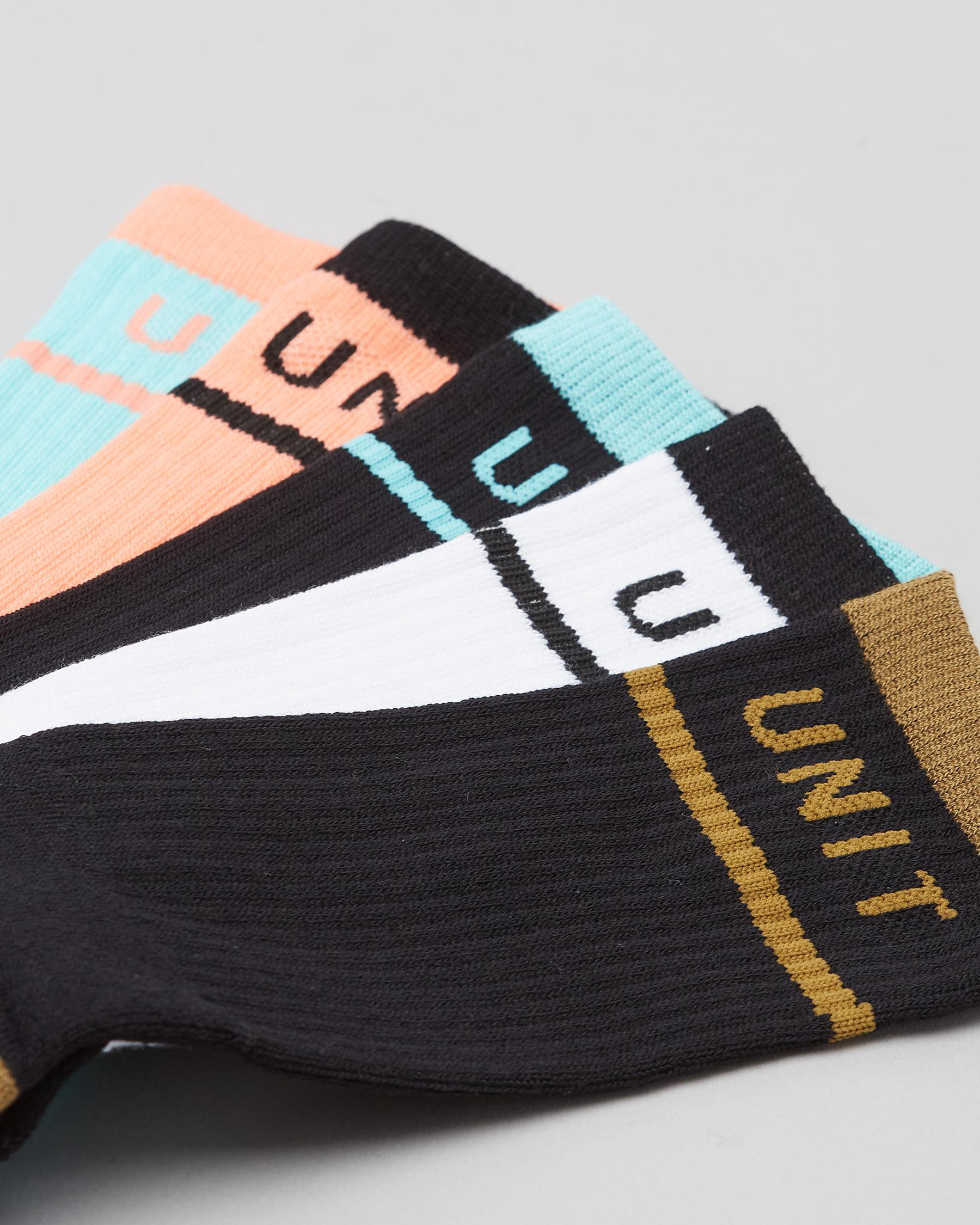 Shop Unit Women's Staple Hi-Luxe Sock Pack In Multi - Fast Shipping ...