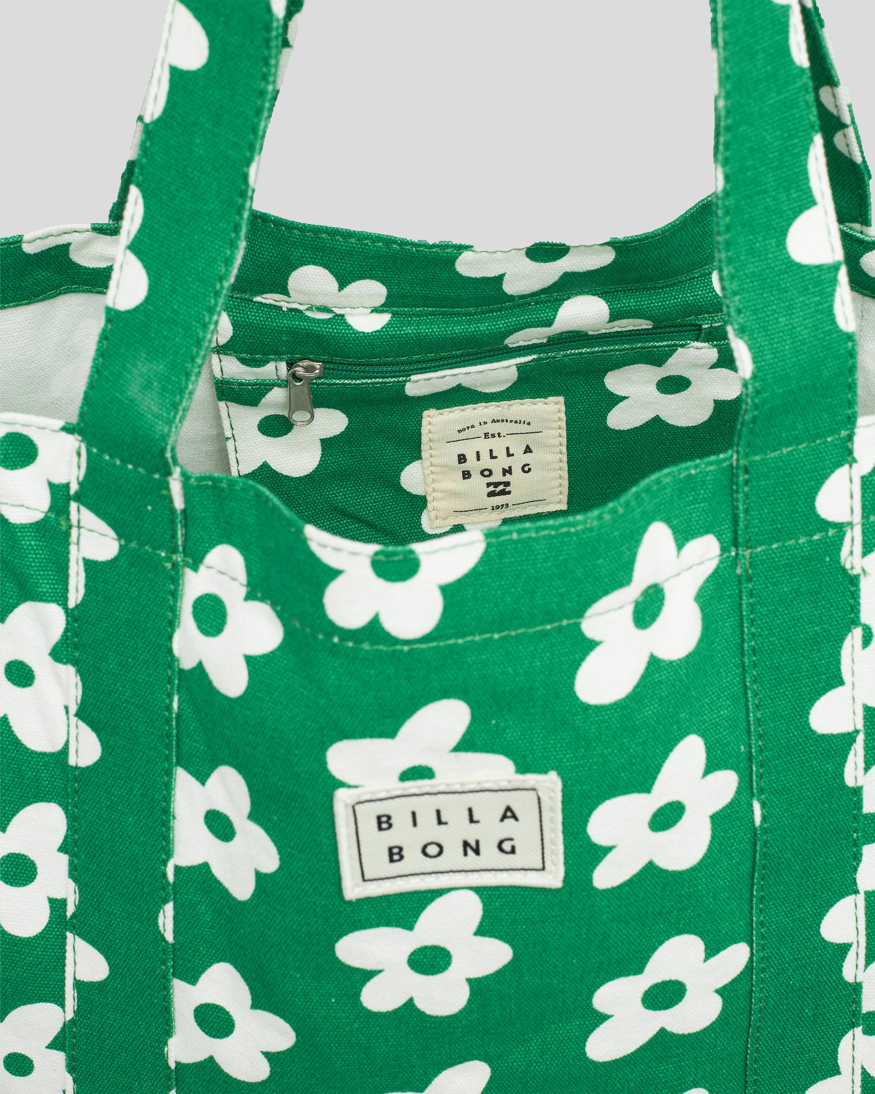 Shop Billabong Baby Trance Beach Bag In Green - Fast Shipping & Easy ...