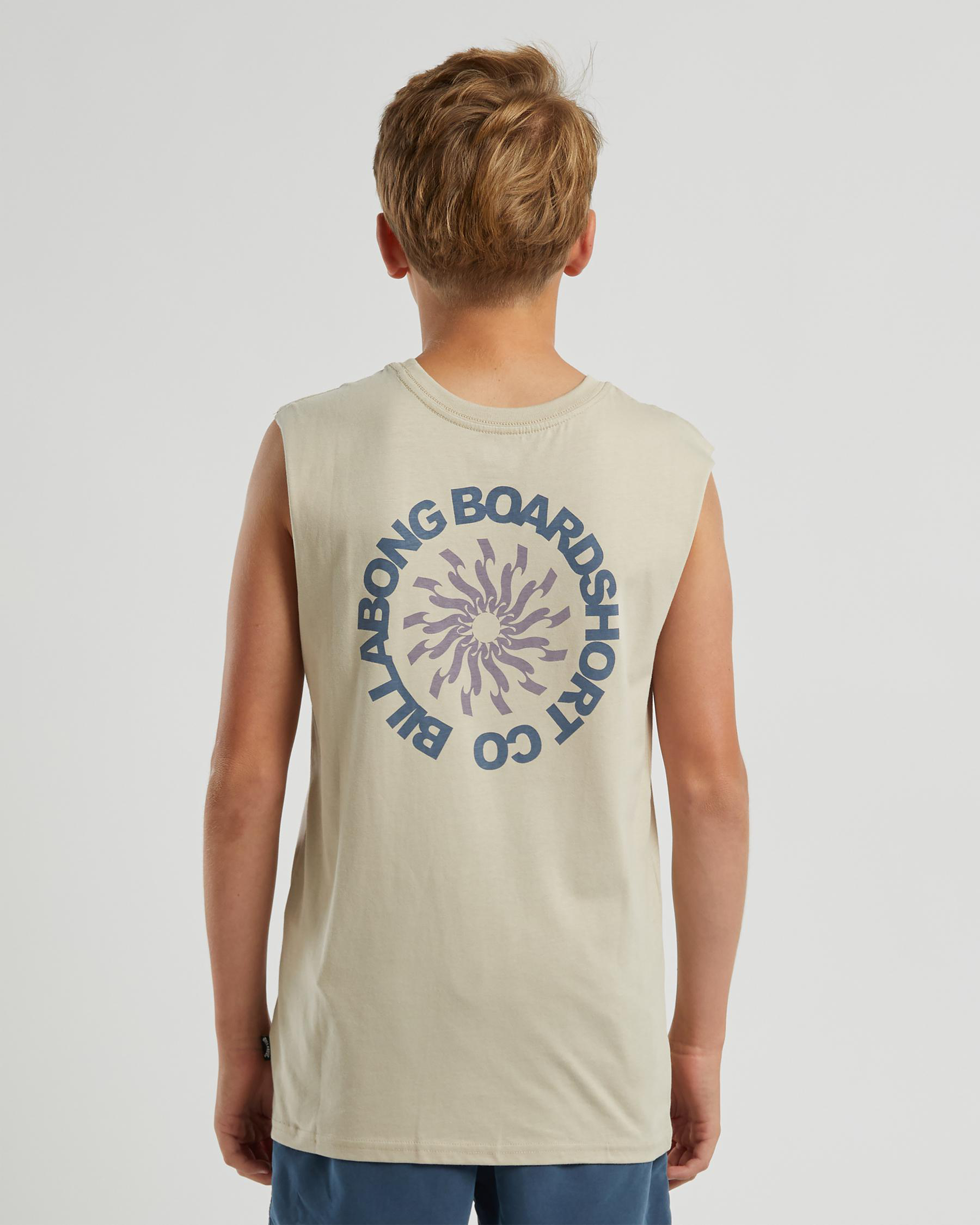 Shop Billabong Boys' Whirl Muscle Tank In Cream - Fast Shipping & Easy ...