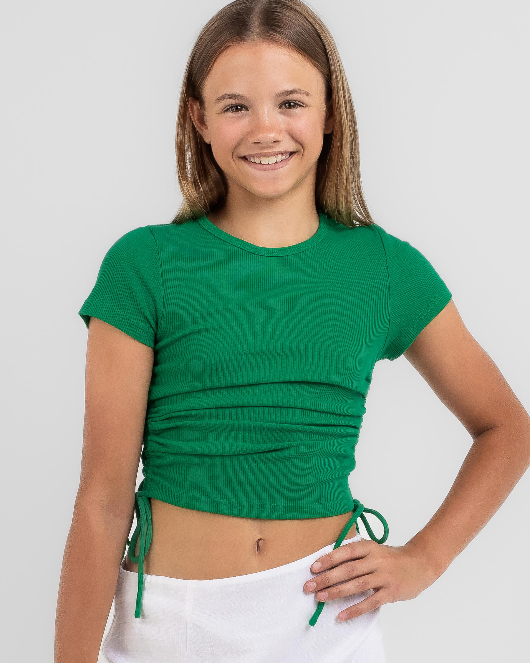 Shop Ava And Ever Girls' Kenny Top In Bright Green - Fast Shipping ...