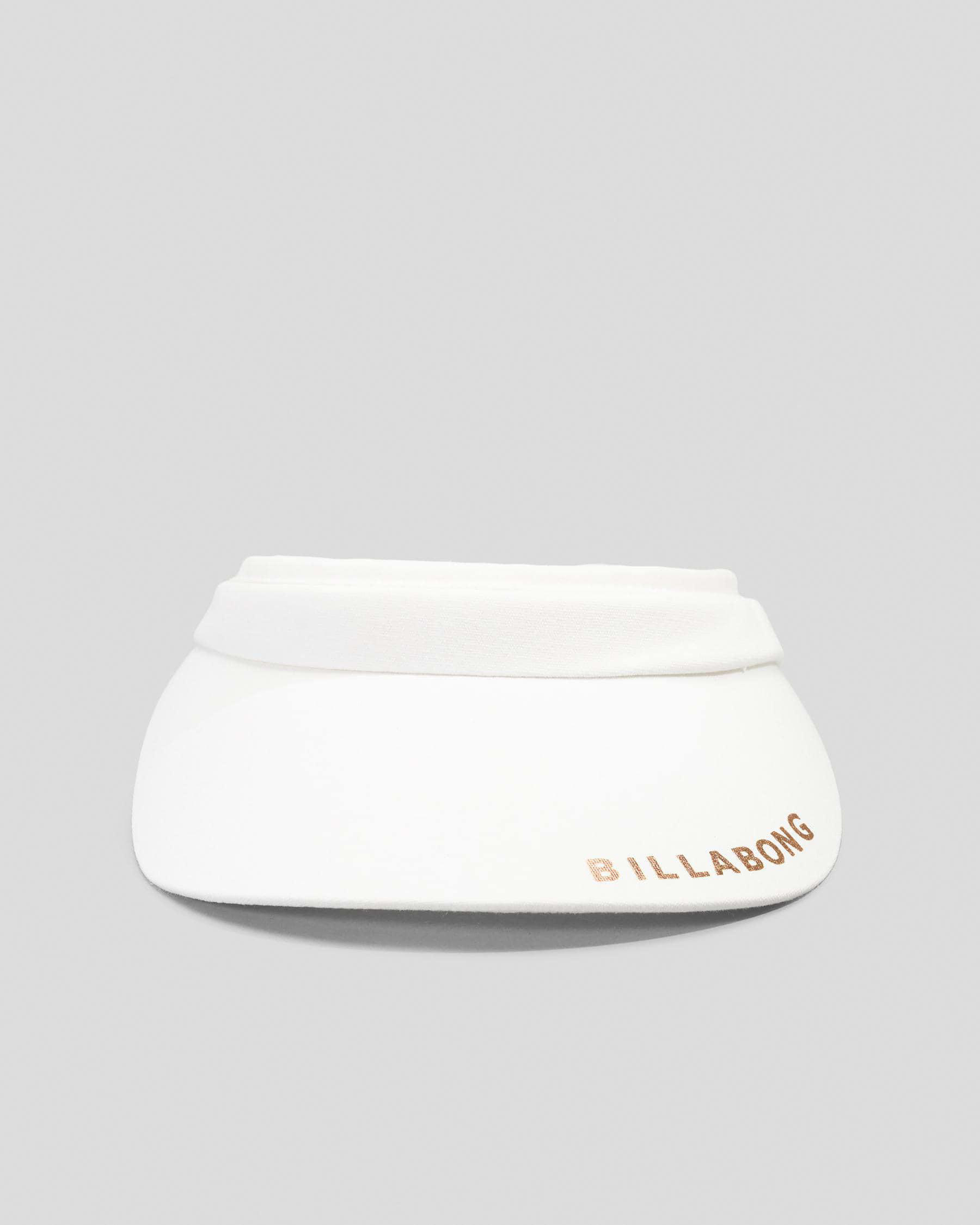 Shop Billabong Society Beach Visor In Salt Crystal - Fast Shipping ...