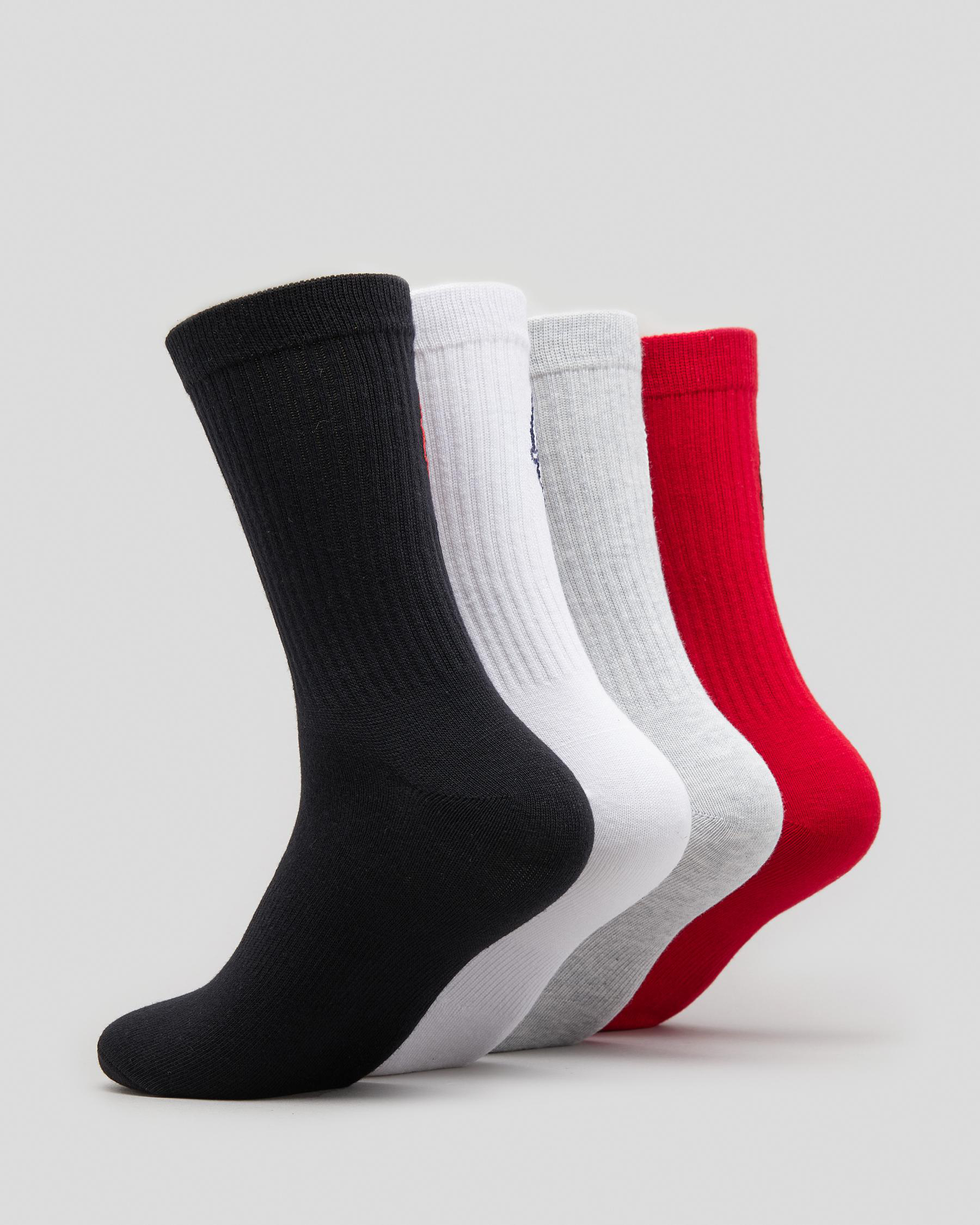 Shop Santa Cruz Pop Mono Socks 4 Pack In Assorted - Fast Shipping ...
