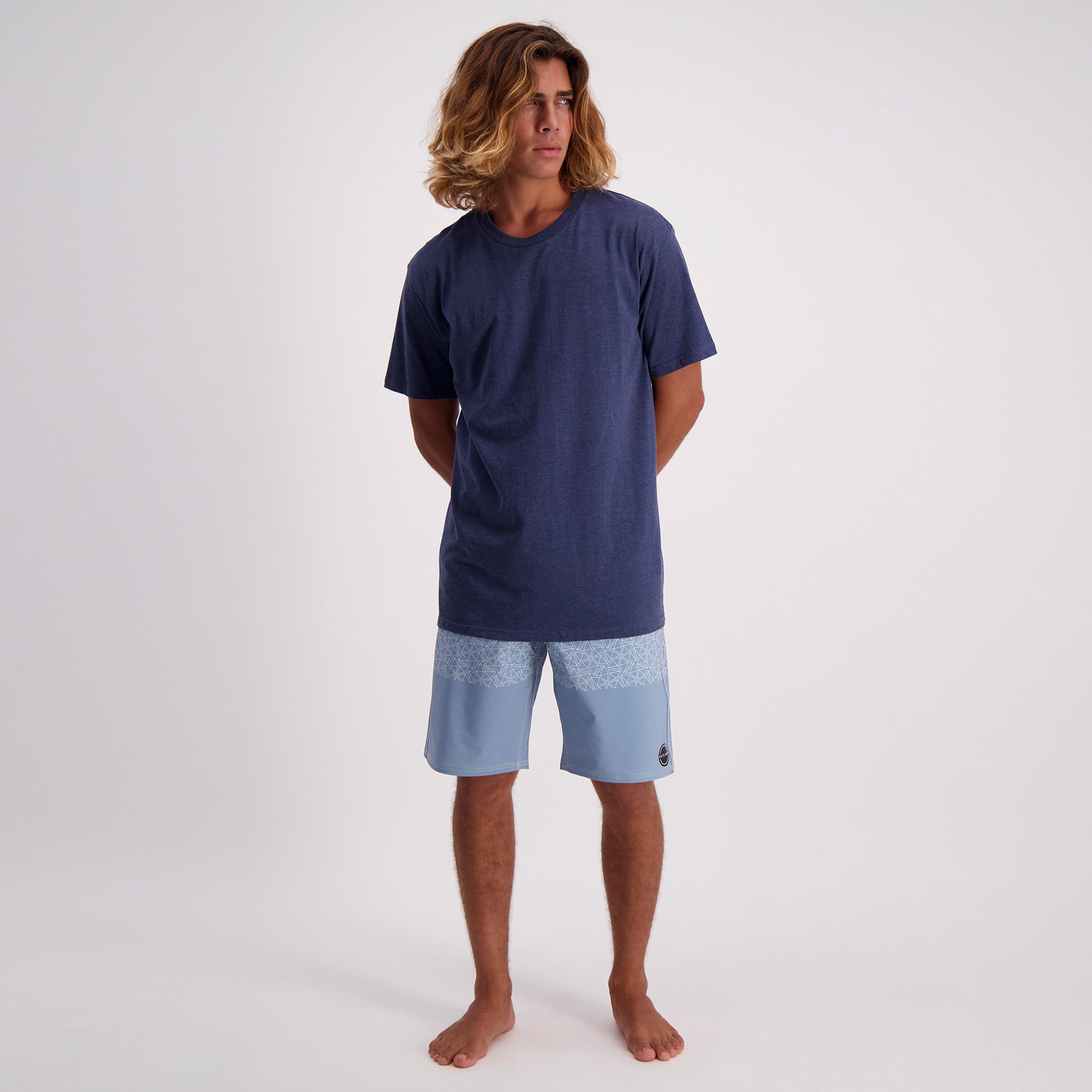 Shop Skylark Diminish Board Shorts In Grey/blue - Fast Shipping & Easy ...