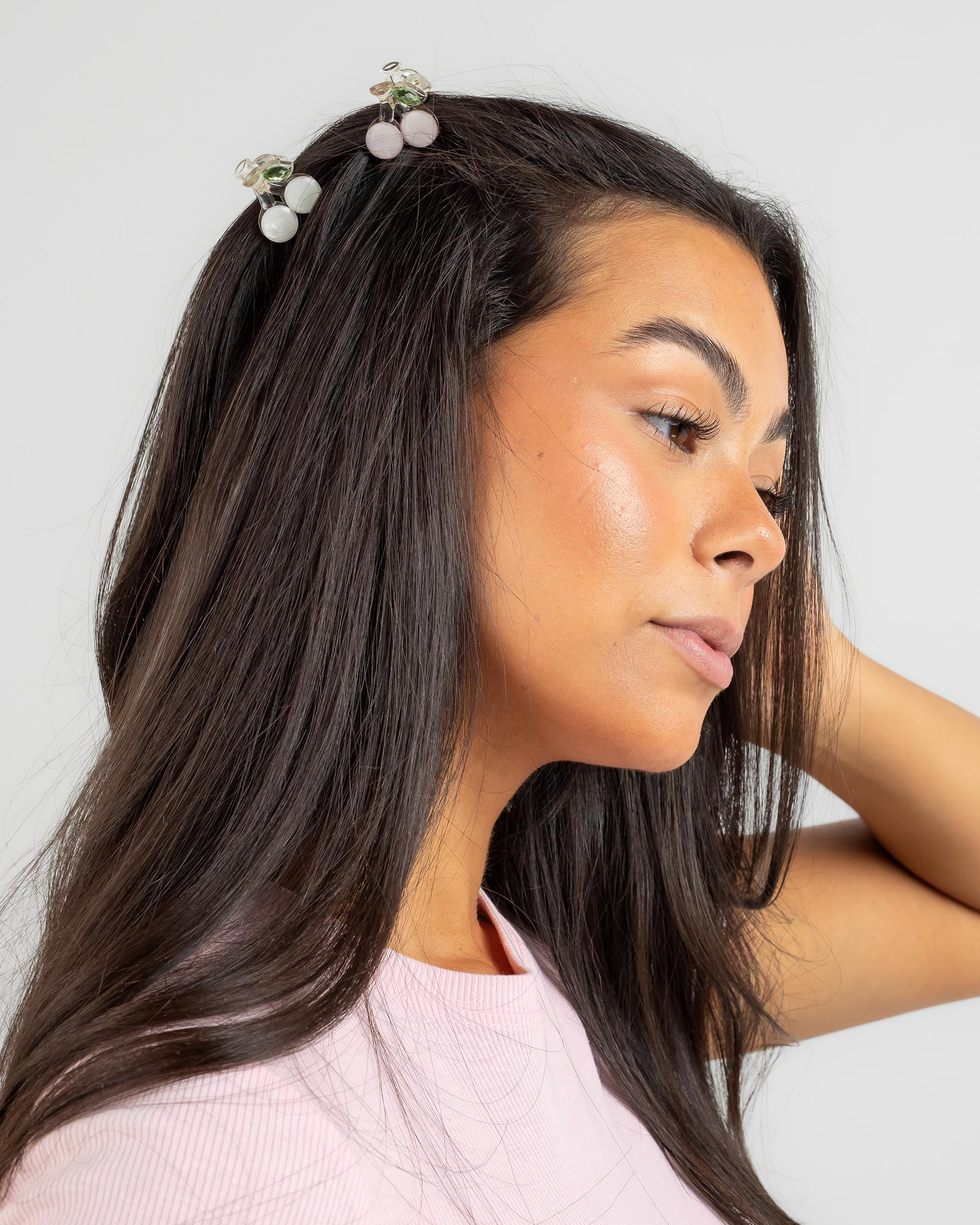 Shop Karyn In LA Cherry Hair Clip Pack In Multi - Fast Shipping & Easy ...