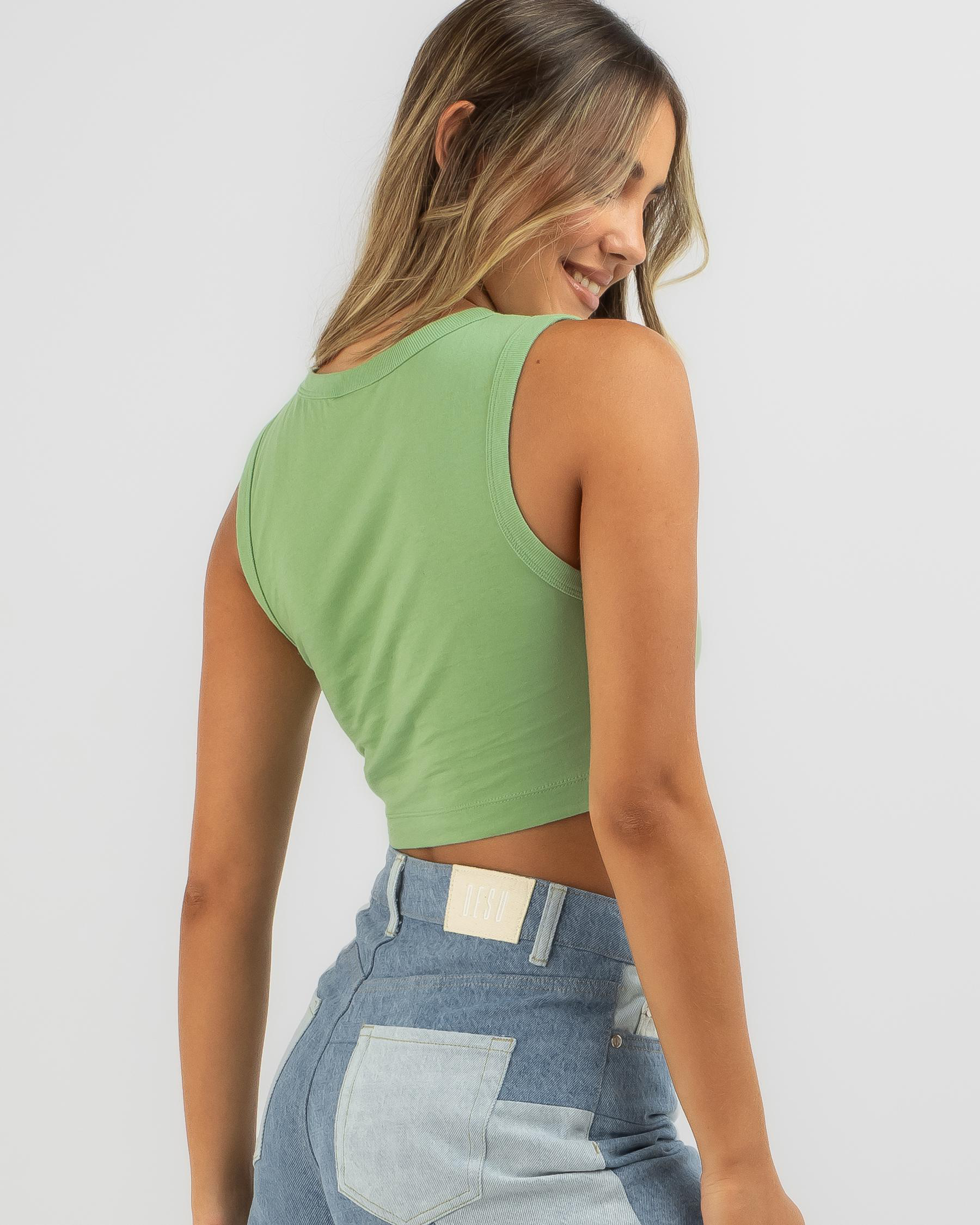 Shop Afends Orchid Tank Top In Pistachio - Fast Shipping & Easy Returns ...
