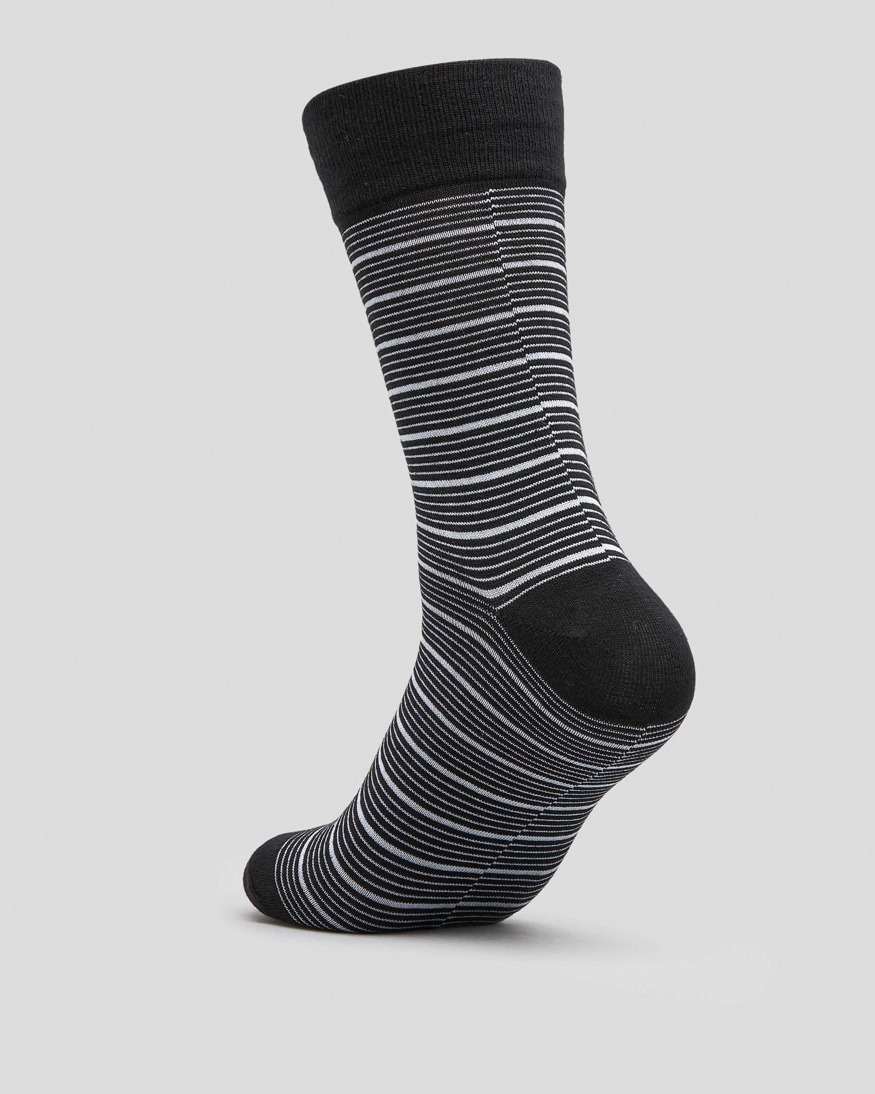 Shop Volcom True Socks In Black White - Fast Shipping & Easy Returns ...