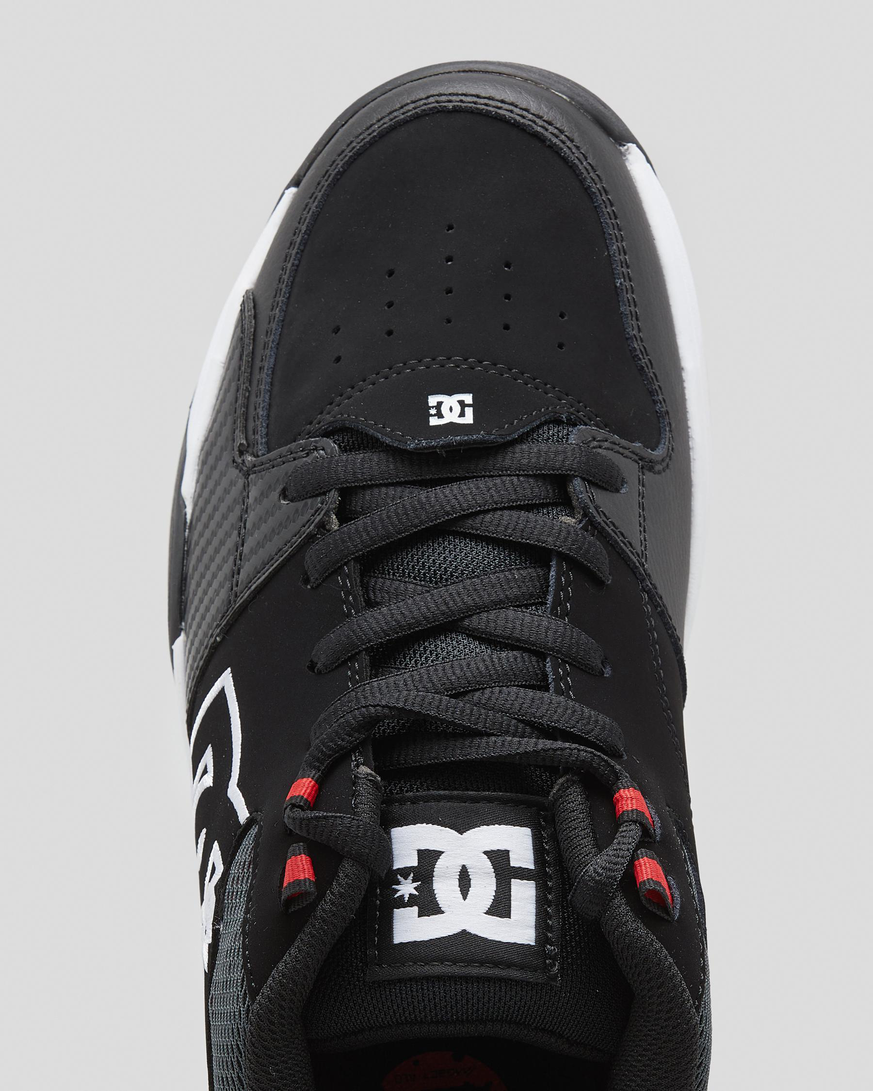 Shop DC Shoes Versatile Shoes In Black/white/athletic Red - Fast ...