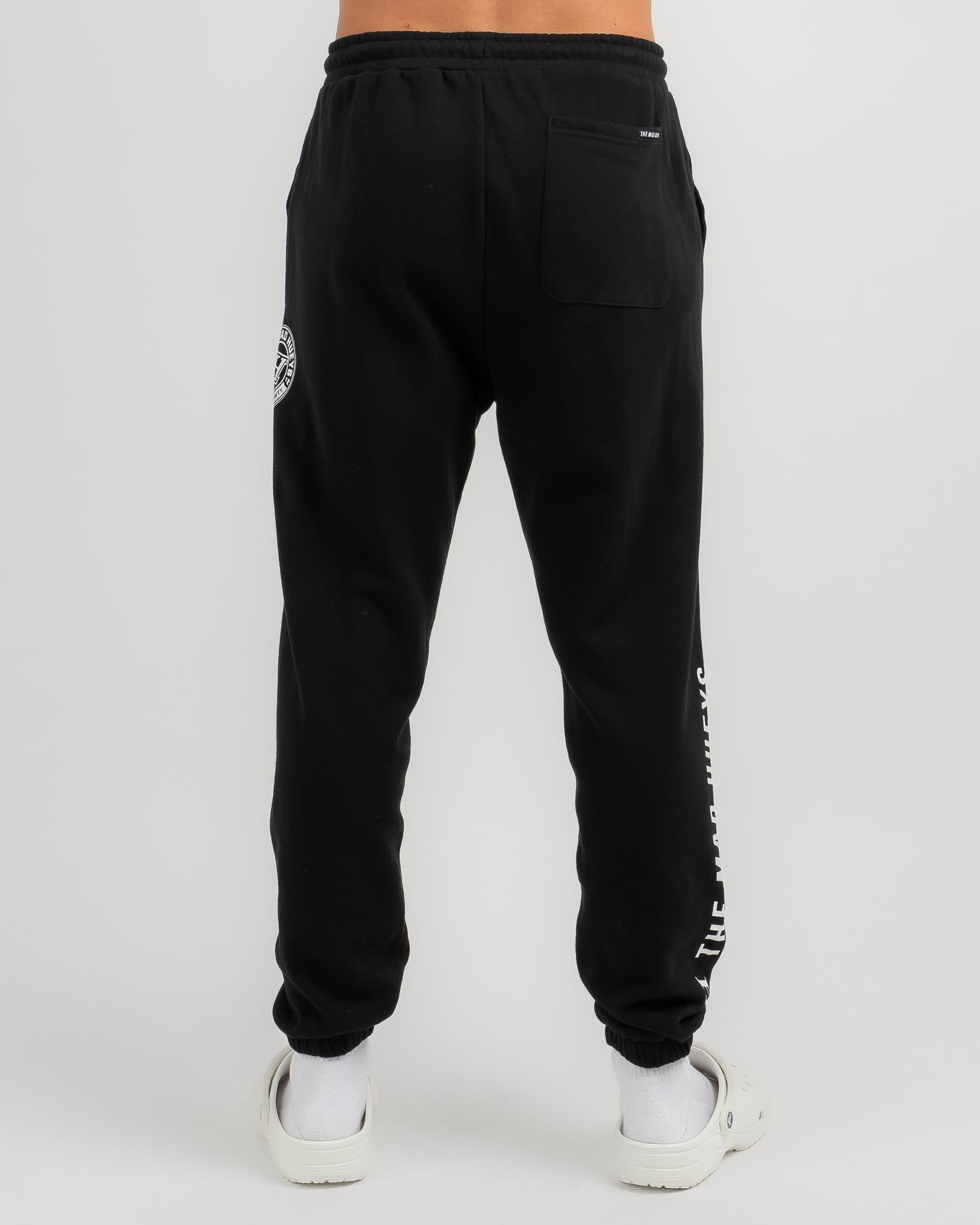 Shop The Mad Hueys Hueys H Series Track Pants In Black - Fast Shipping ...