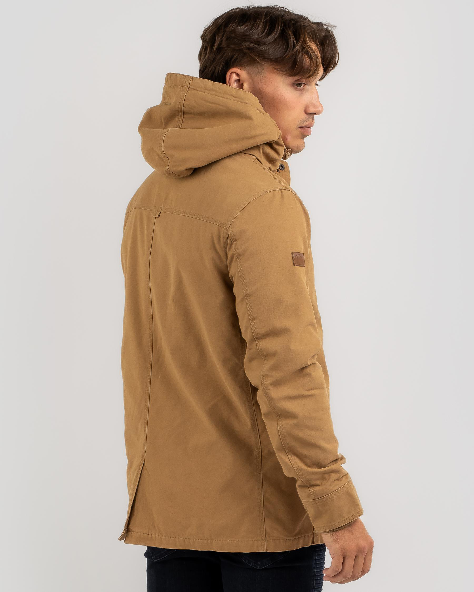 Shop Lucid Lunar Hooded Jacket In Tan - Fast Shipping & Easy Returns ...