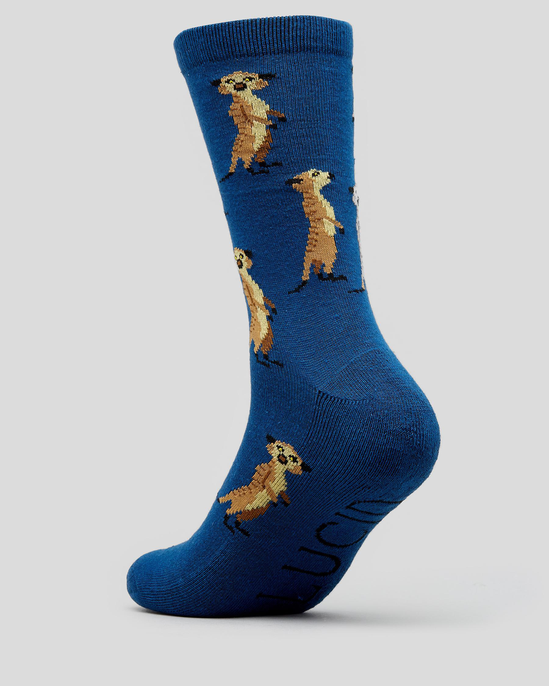 Shop Lucid Meerkat Socks In Navy - Fast Shipping & Easy Returns - City ...