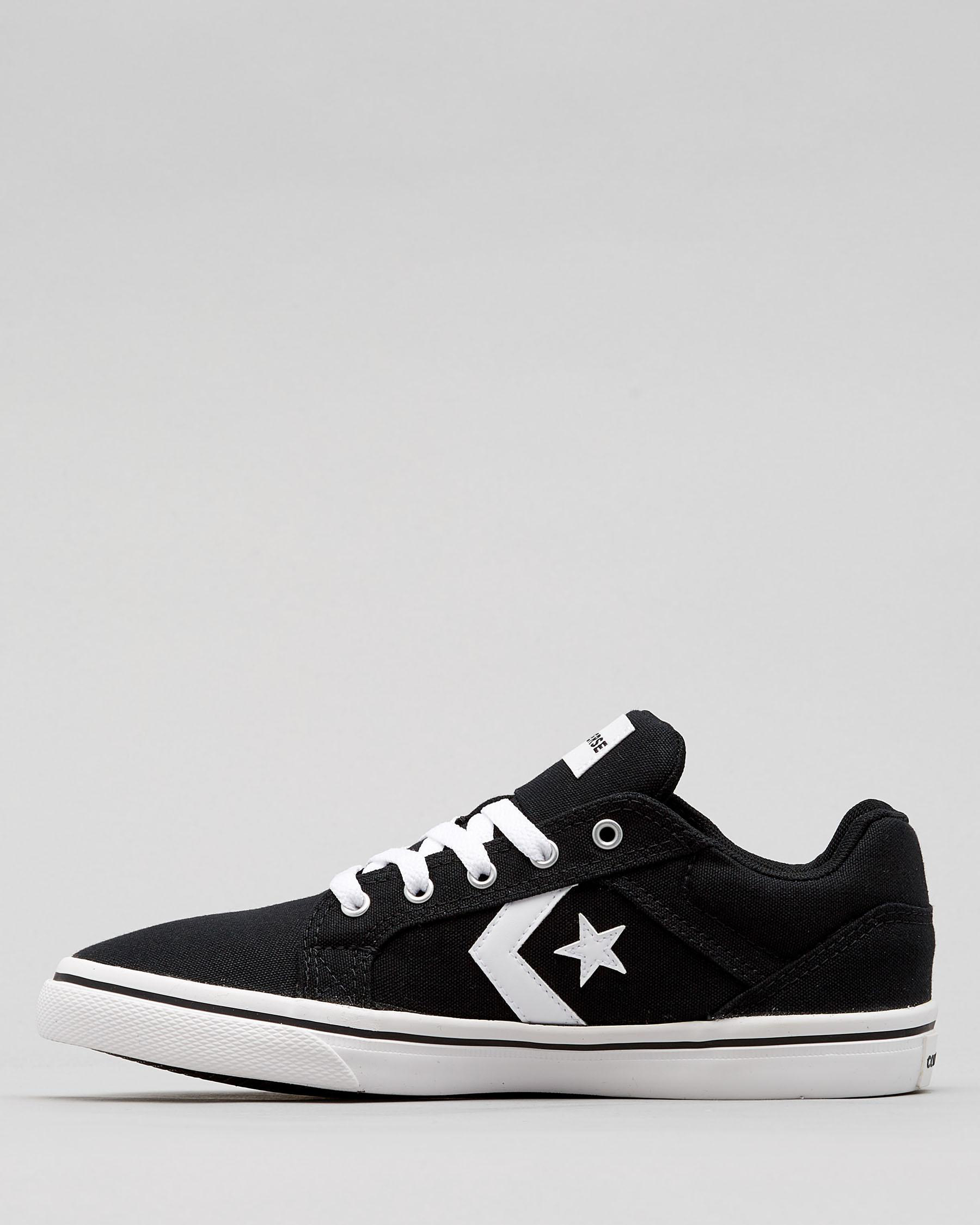 Shop Converse Womens El Distrito 2.0 Shoes In Black/white/black - Fast ...