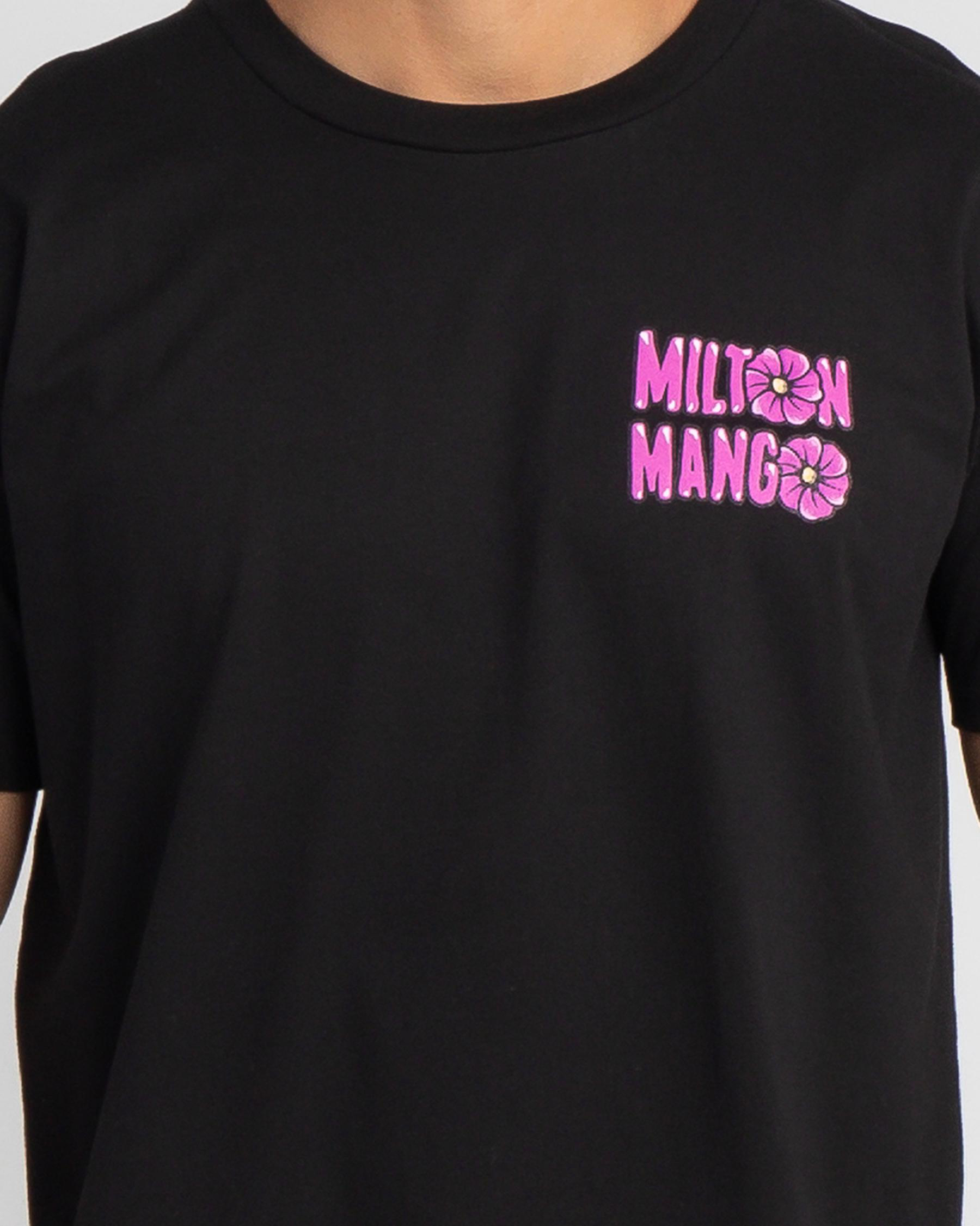 Shop Milton Mango Fangin' 3 T-Shirt In Black - Fast Shipping & Easy ...